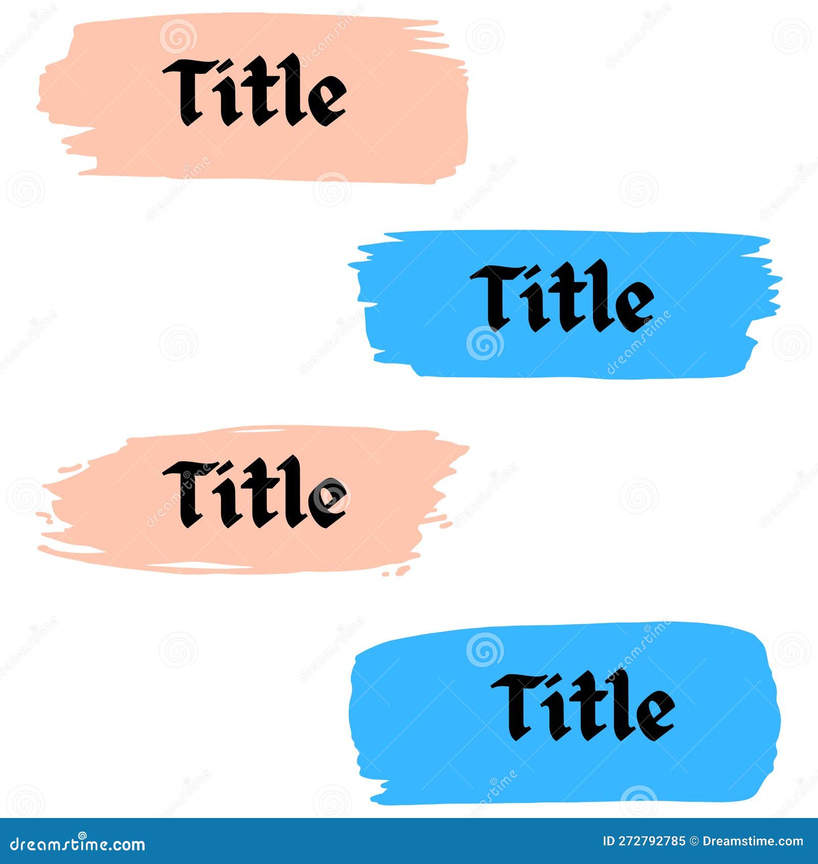 Colorful Title Box Banner. Title Box Banner Design Stock Vector ...