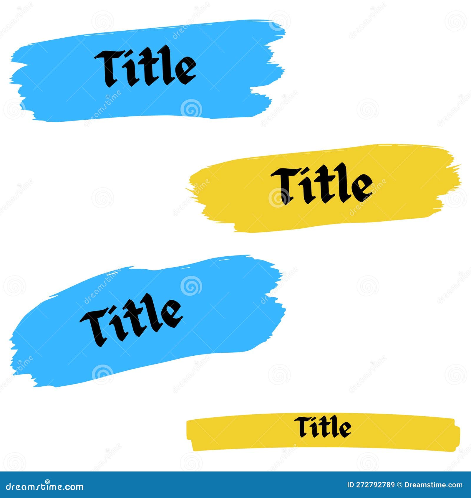Colorful Title Box Banner. Title Box Banner Design Stock Vector ...