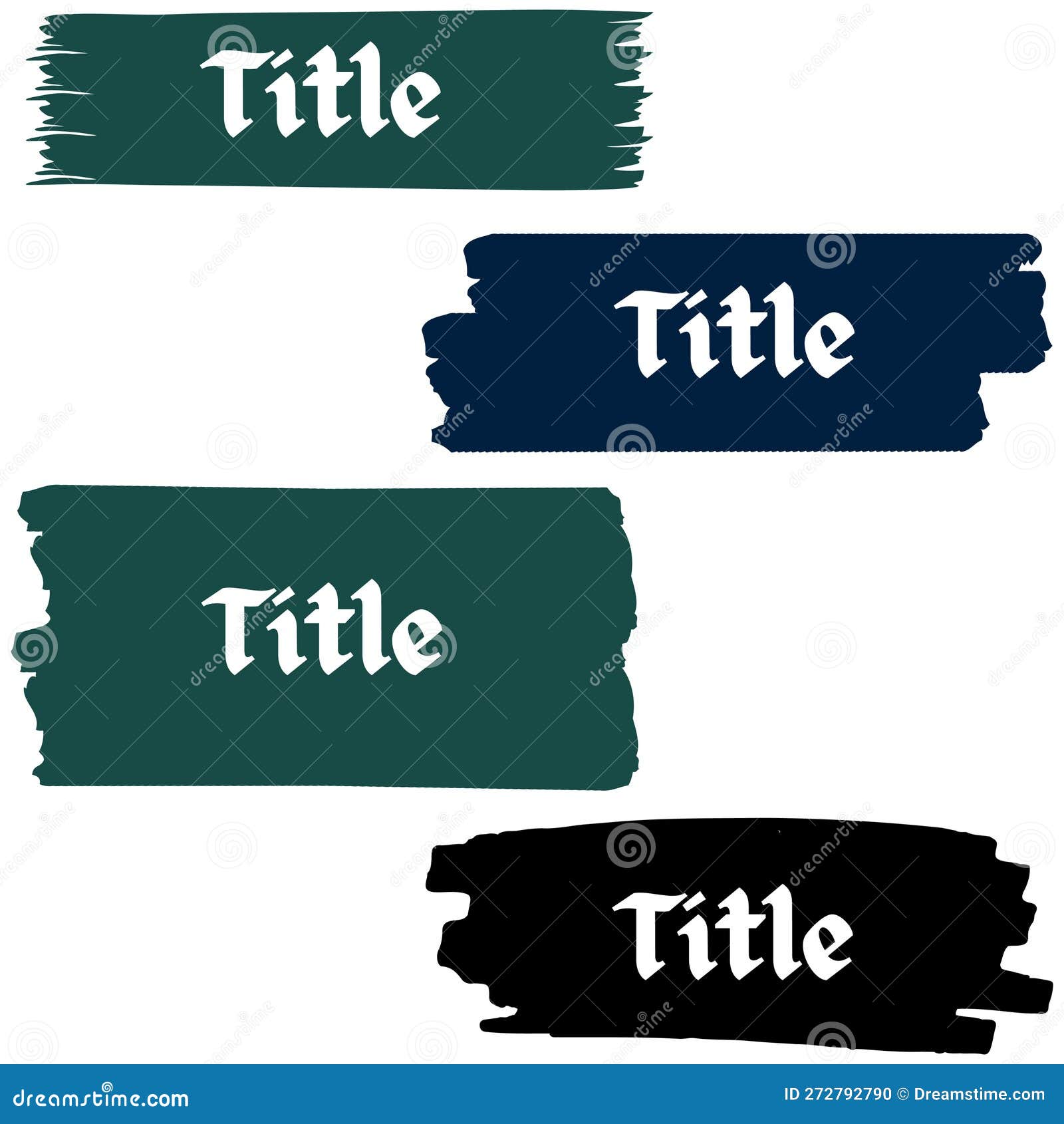 Colorful Title Box Banner. Title Box Banner Design Stock Vector ...