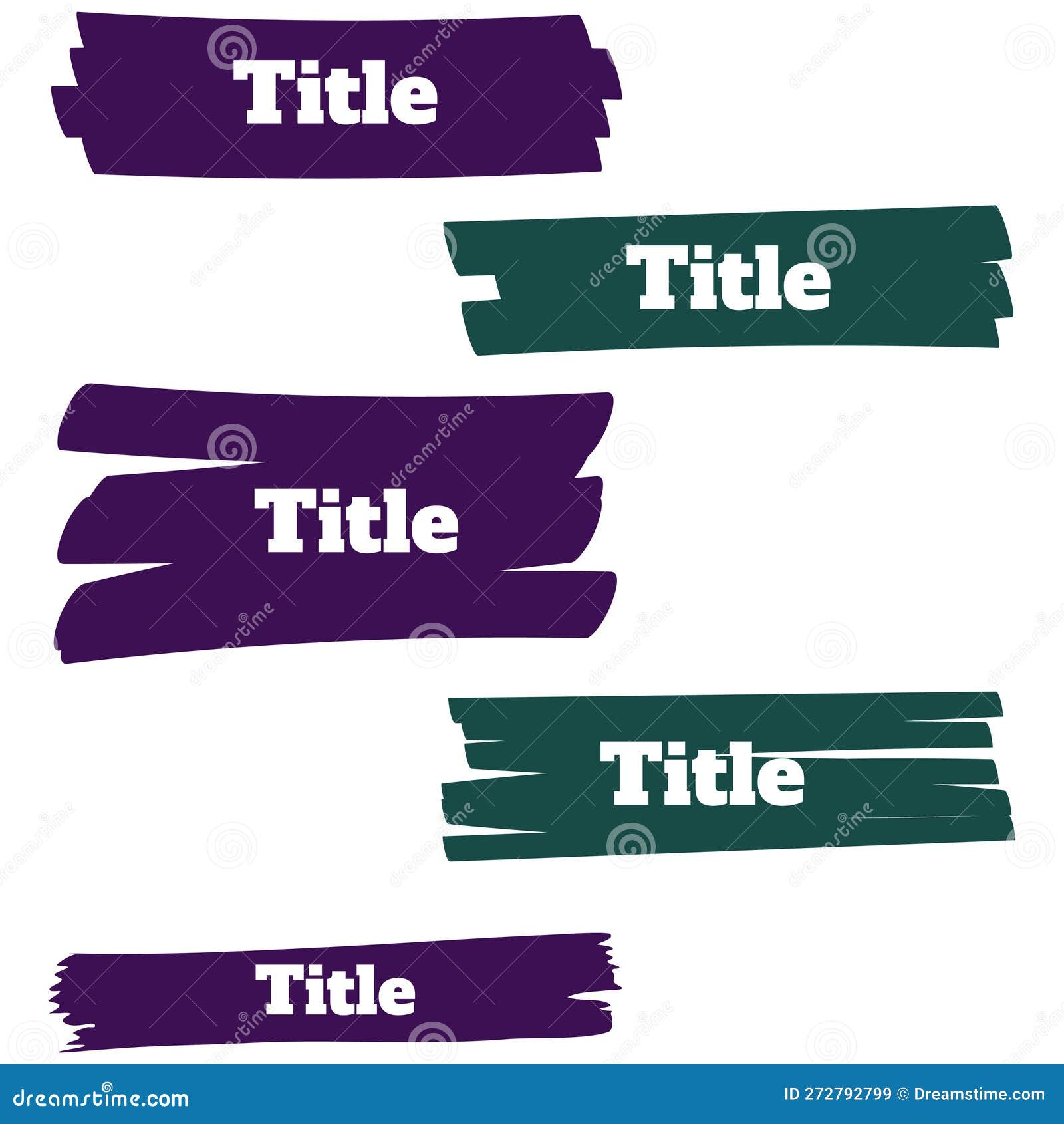Colorful Title Box Banner. Title Box Banner Design Stock Vector ...