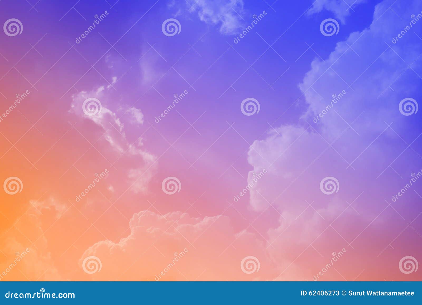 Colorful Toning Sky with Clouds Stock Image - Image of cloudy, azure ...
