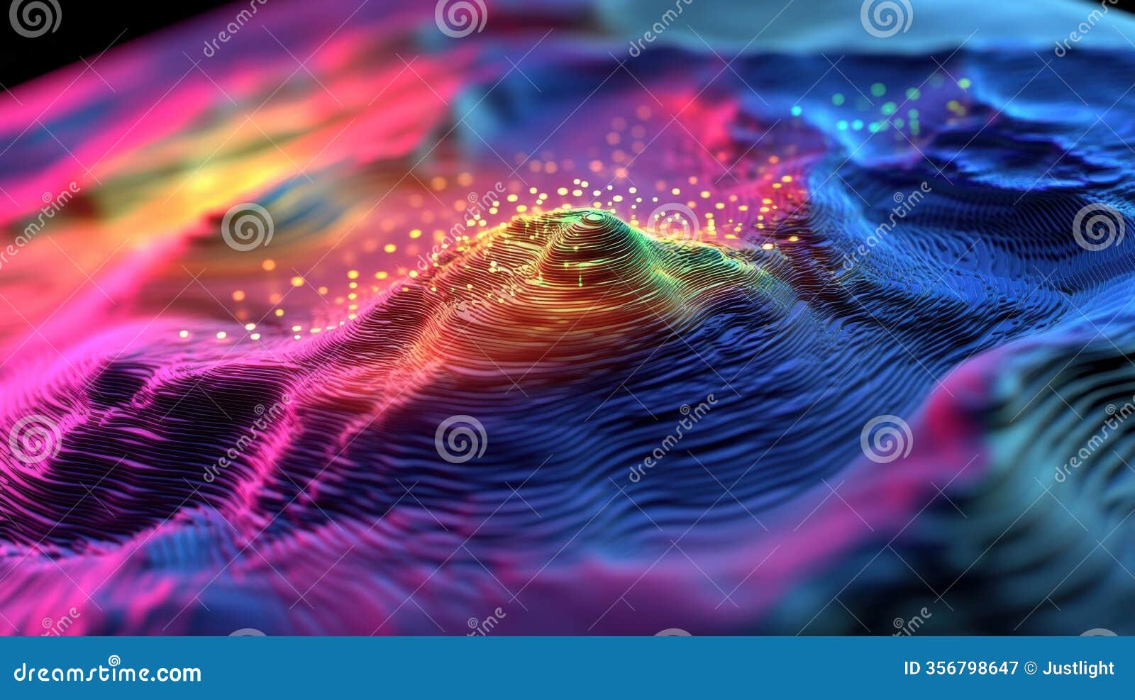 Colorful Topographic Map Showing Data Visualization And Analysis Stock Image | CartoonDealer.com ...