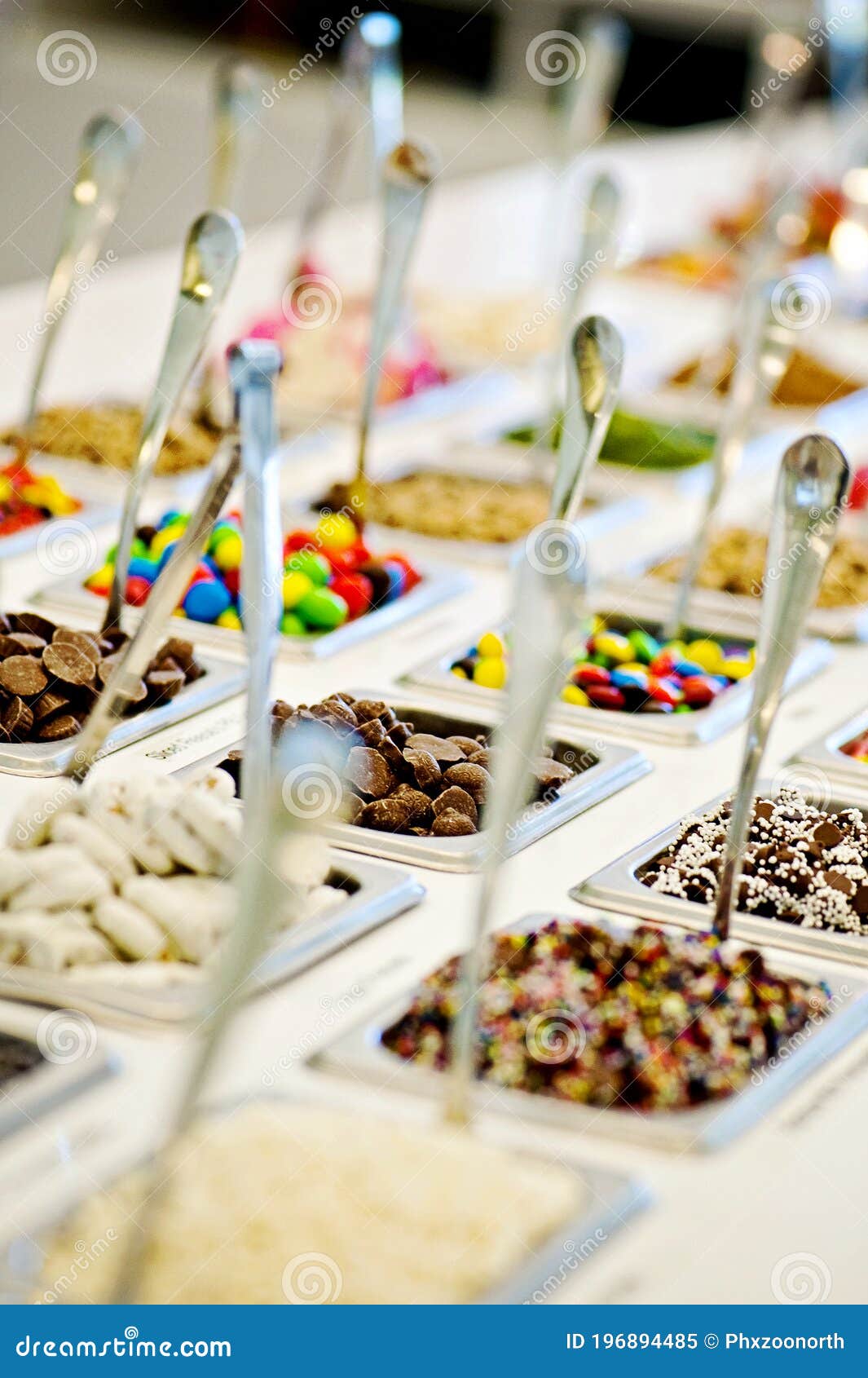 Colorful Toppings for Frozen Yogurt Stock Image - Image of nuts ...