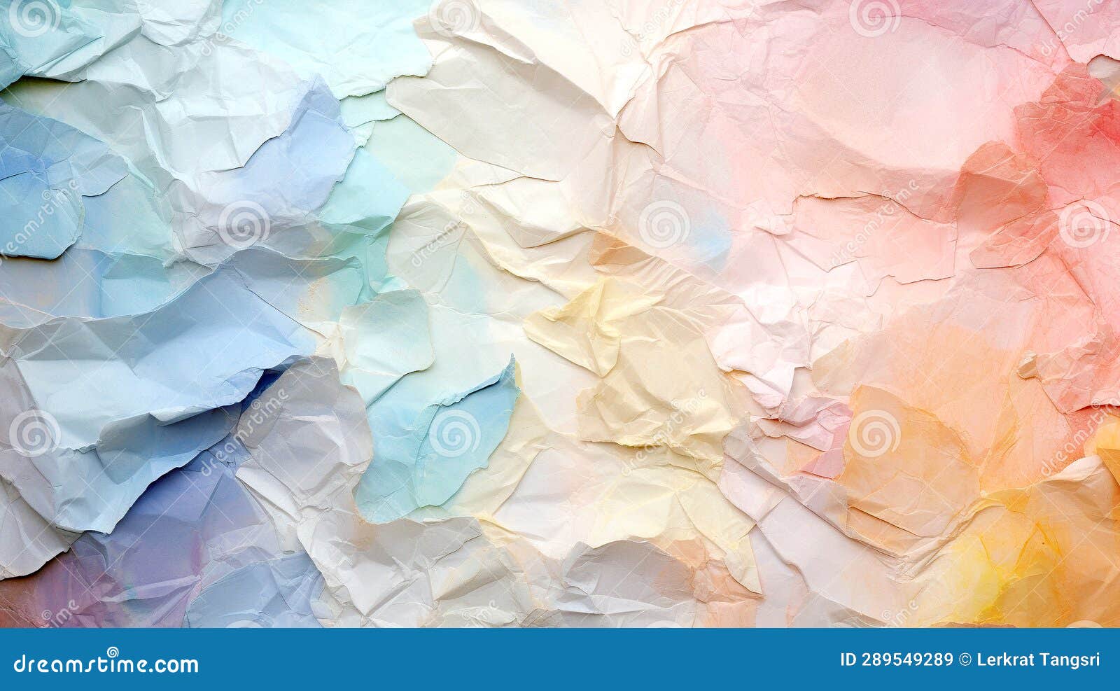 Colorful Torn Papers Background Stock Illustration - Illustration of ...
