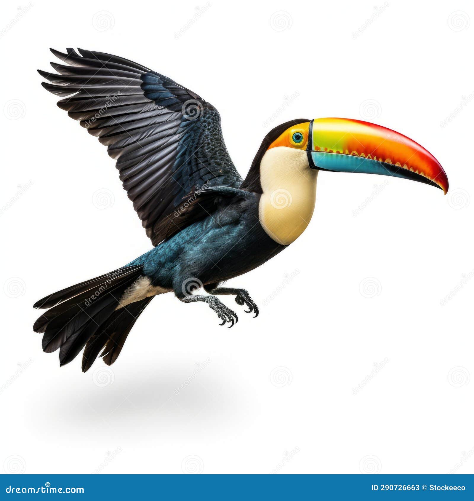 Bold Saturation Innovator: Toucan in Flight - High Quality 3d ...