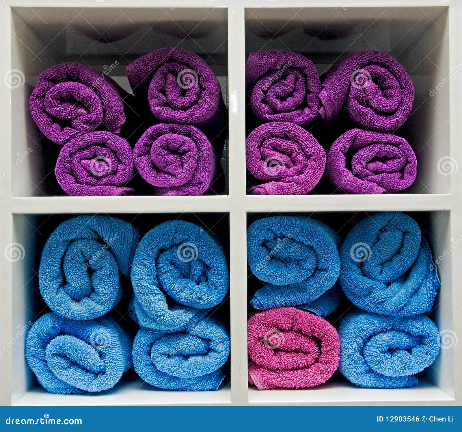 Colorful towels stock photo. Image of placing, hair, salons - 12903546