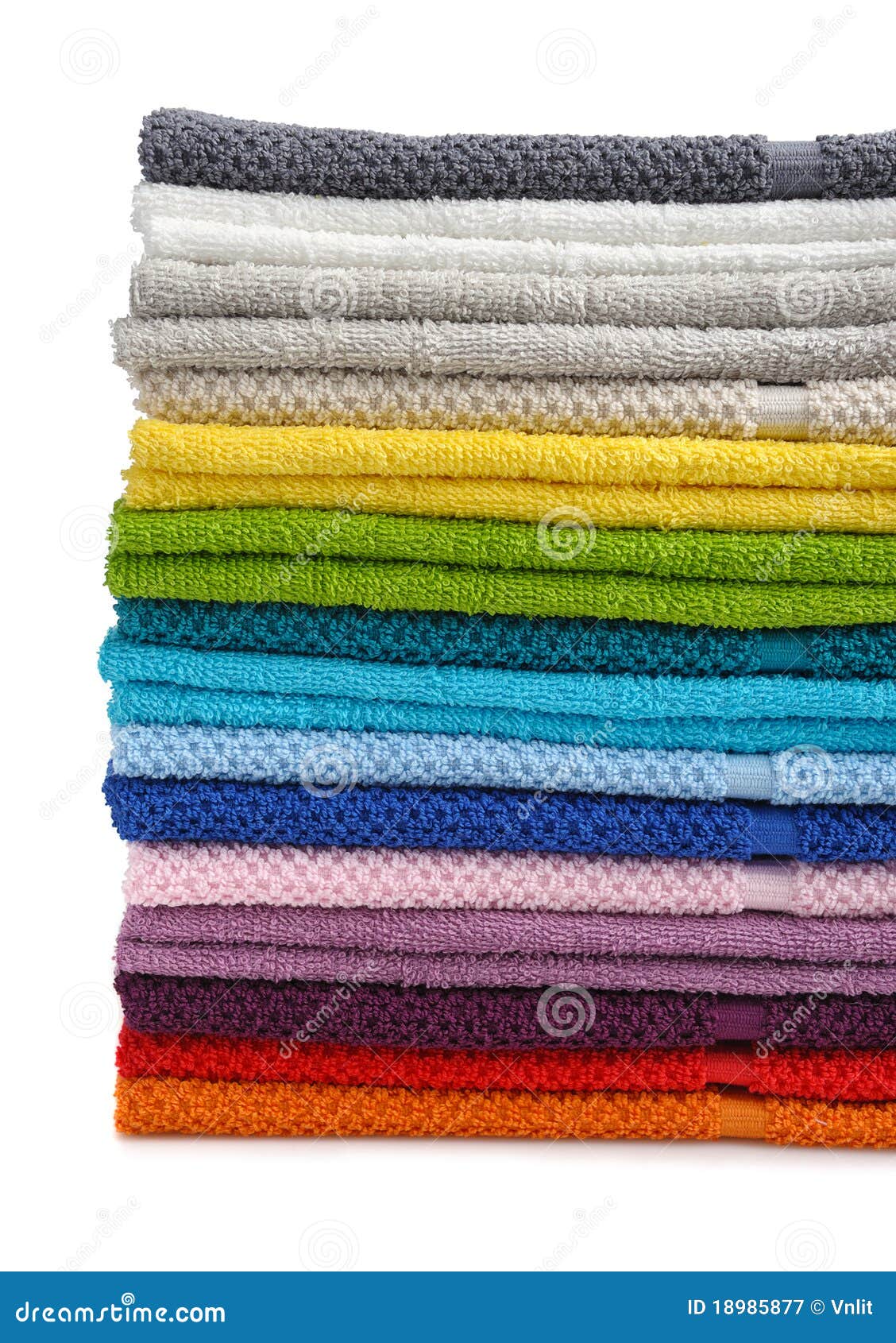 Colorful towels stock image. Image of fold, absorb, absorbent - 18985877