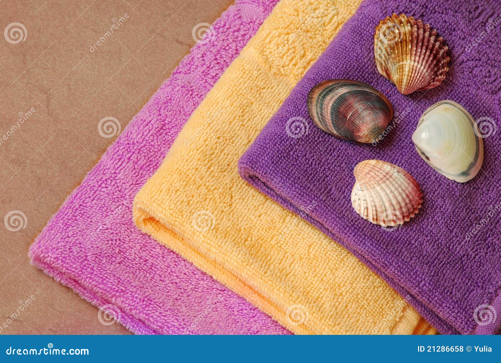 Colorful towels stock photo. Image of animal, fabric - 21286658