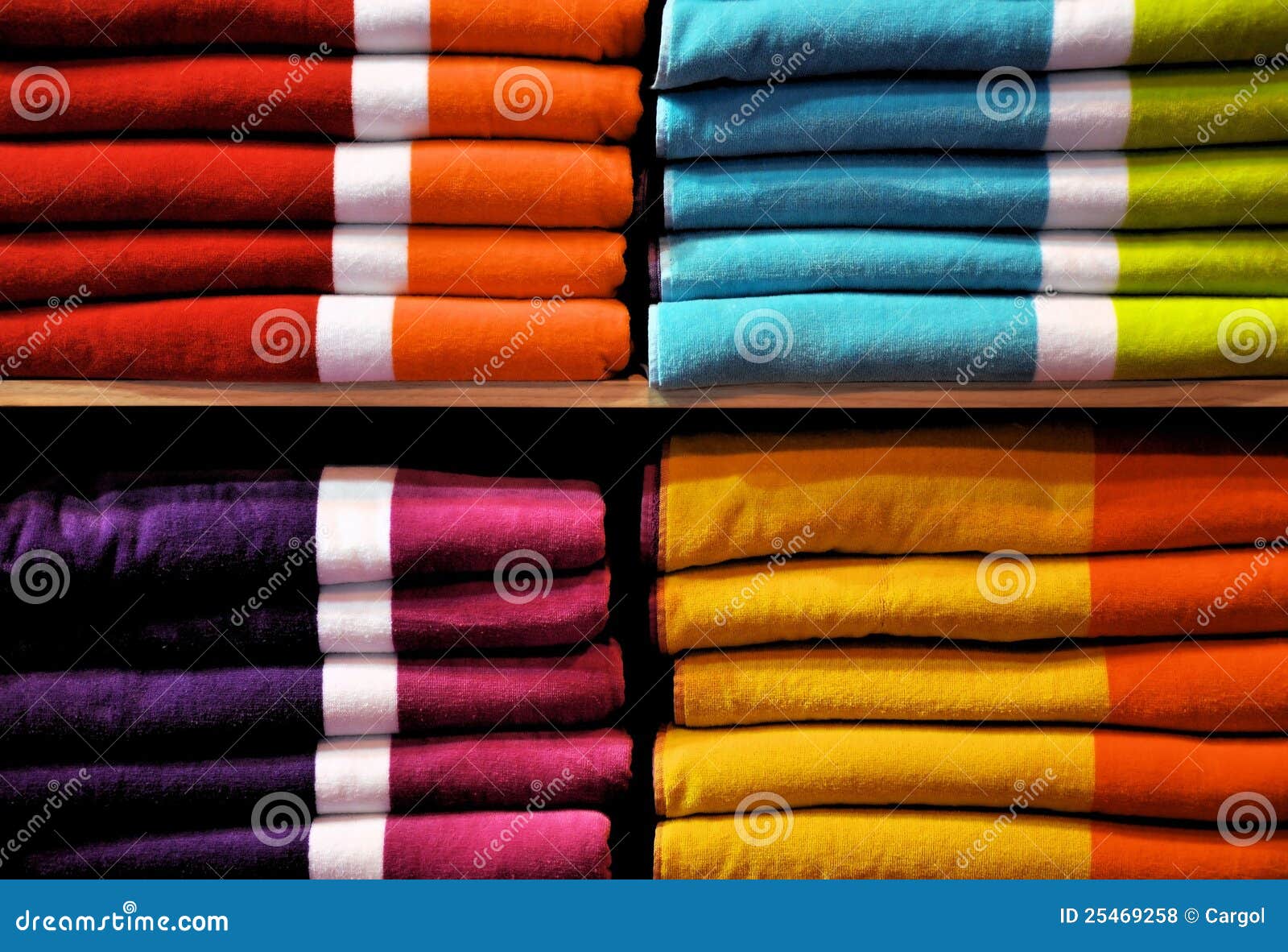 Colorful towels stock photo. Image of sunbath, towels - 25469258