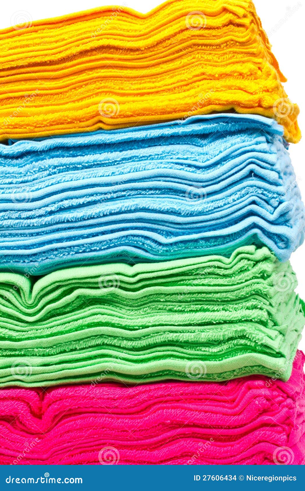 Colorful towels. stock photo. Image of hotel, closeup - 27606434