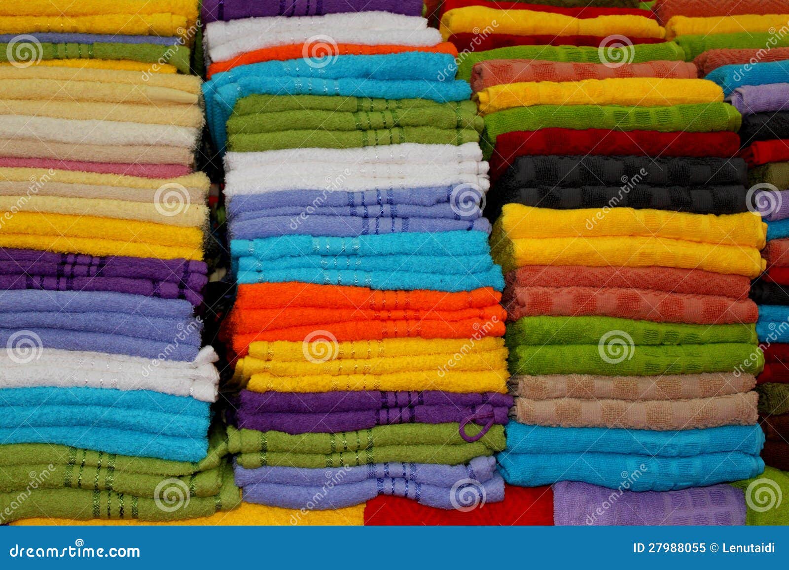 Colorful towels stock image. Image of cloth, group, color - 27988055