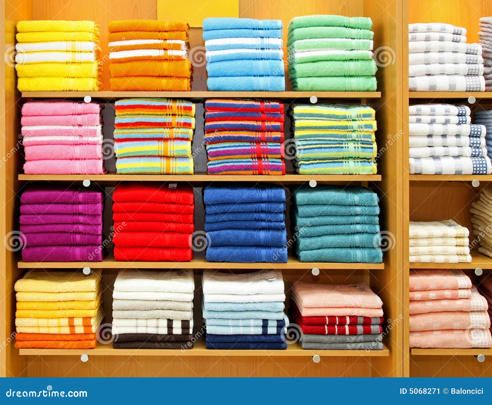 Colorful towels stock image. Image of coloured, colors - 5068271