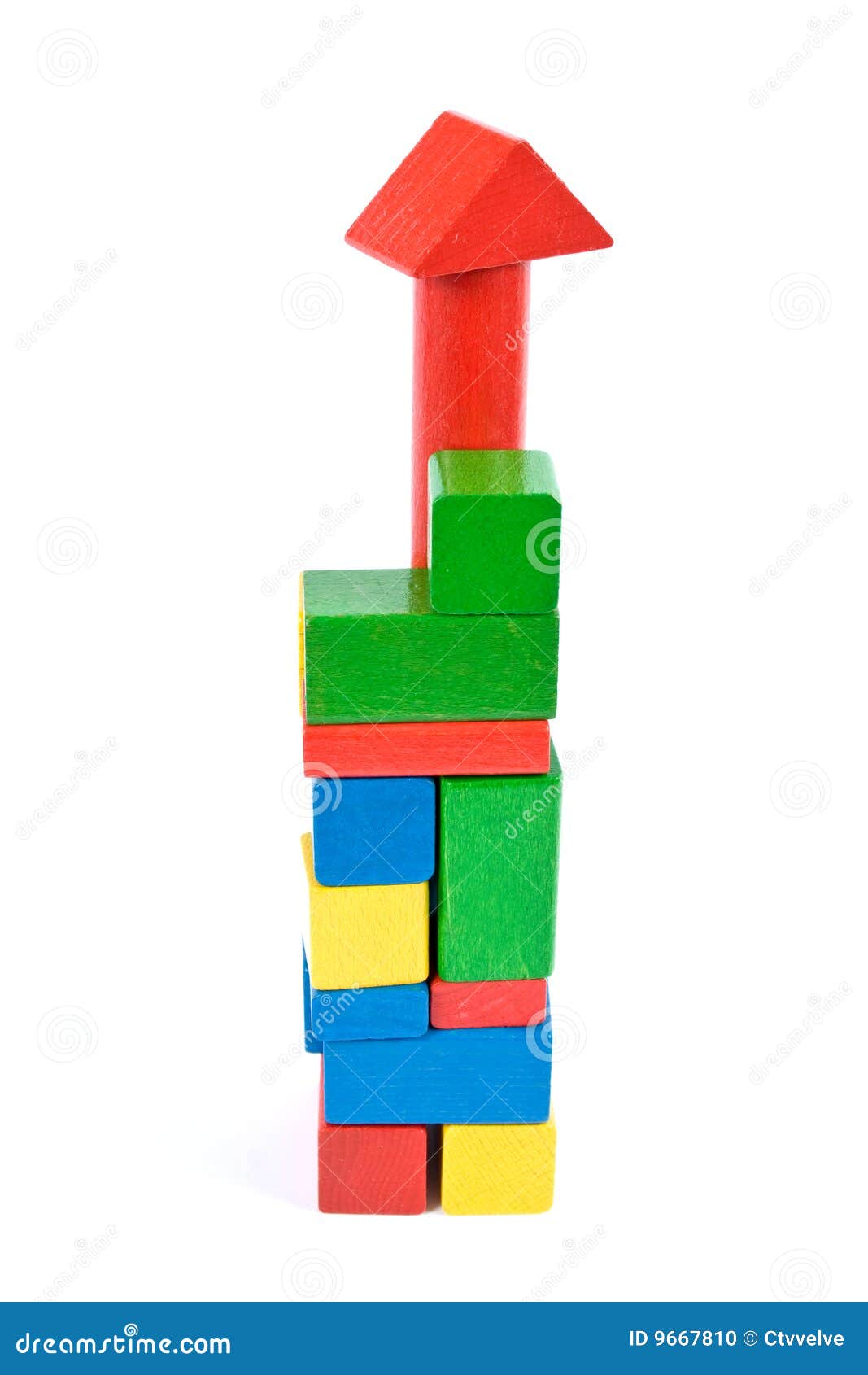 Colorful tower stock photo. Image of create, play, build - 9667810