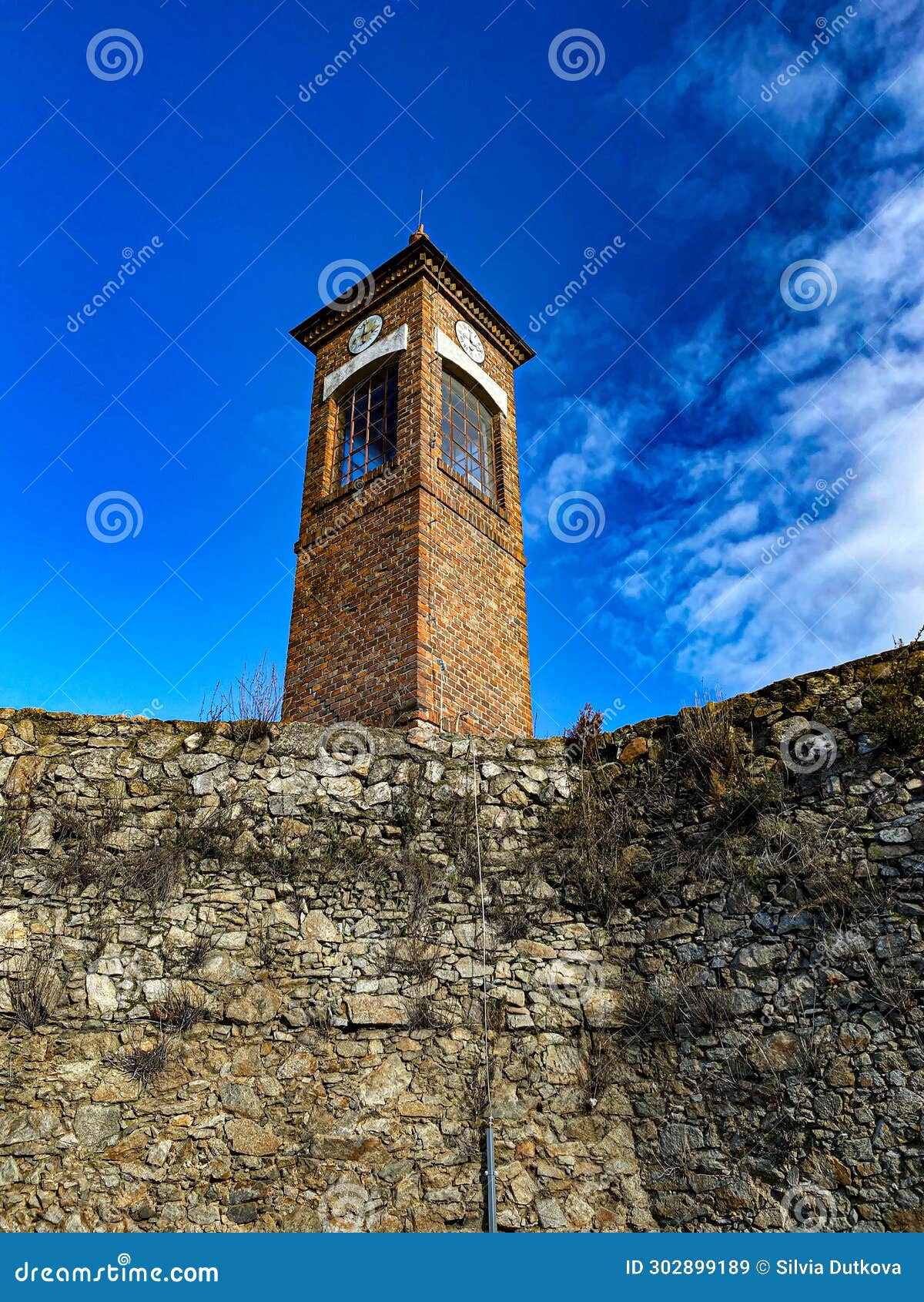 Colorful Tower at the Fire Station Built of Bricks Editorial Stock ...