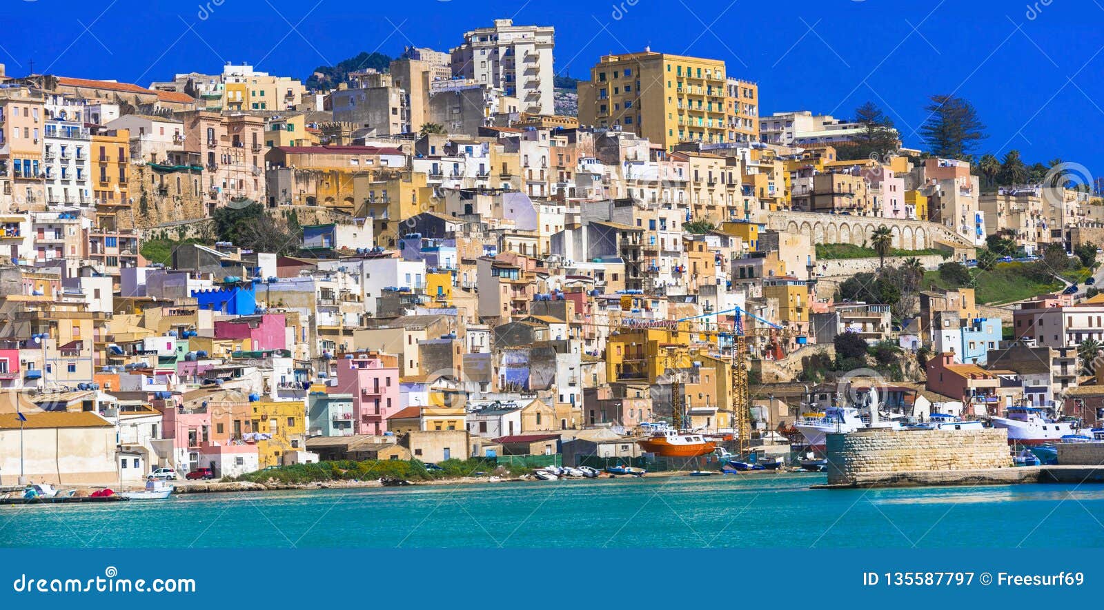 Colorful Towns of Italy - Charming Sciacca in Sicily Stock Image ...
