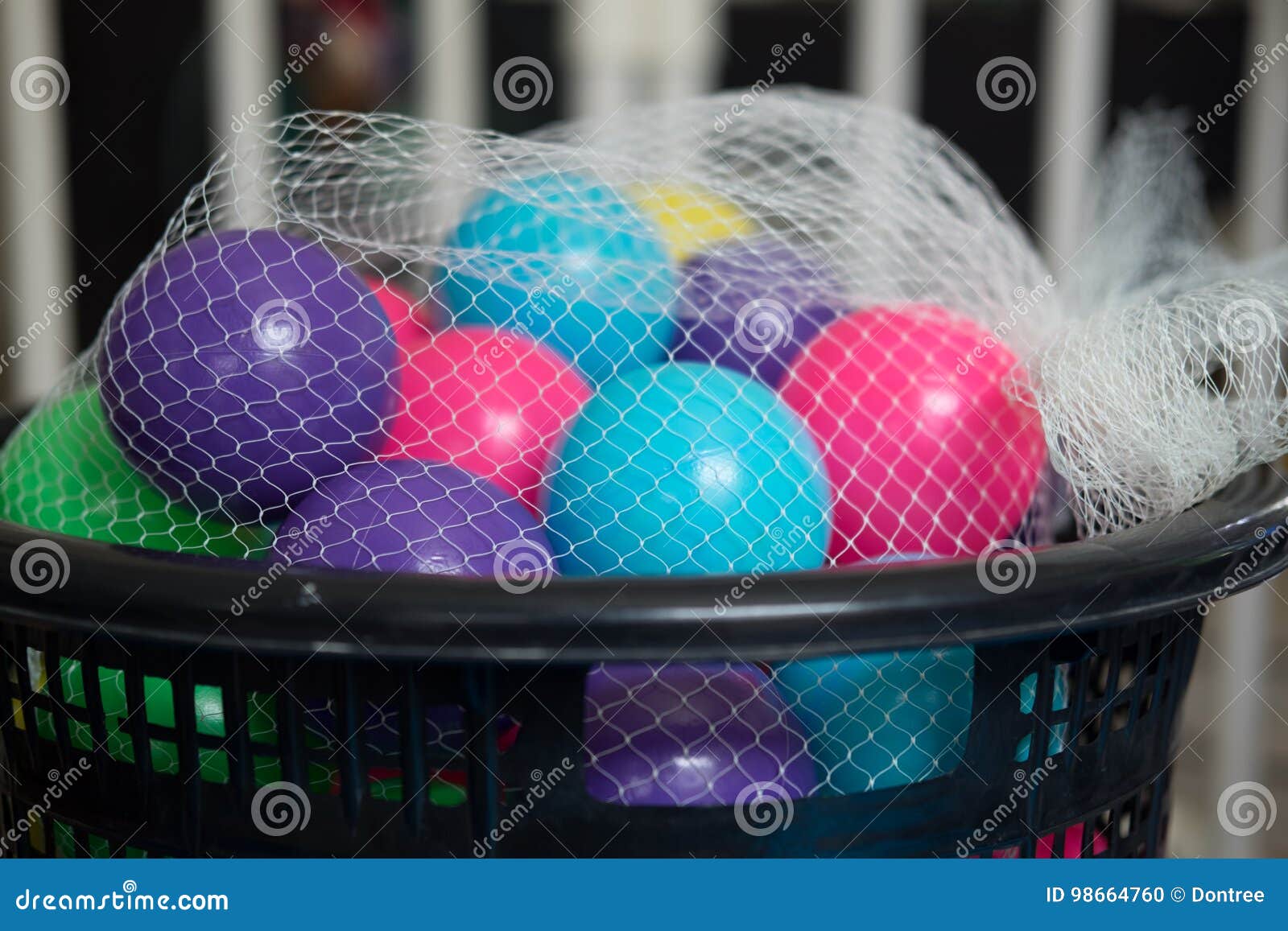 Colorful toy balls stock photo. Image of blue, green - 98664760
