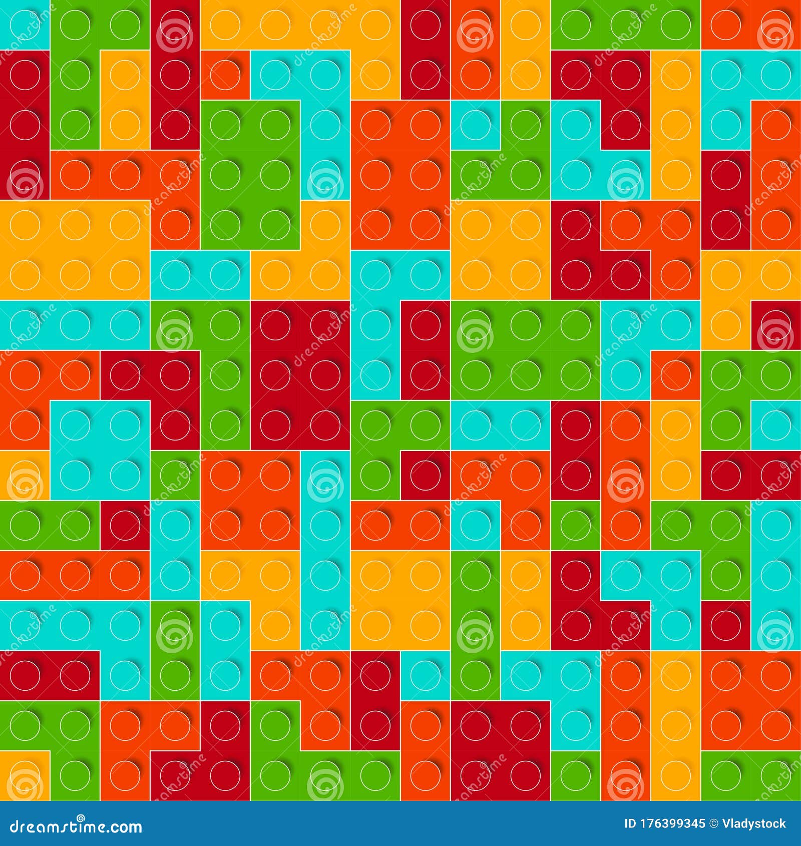 Colorful Toy Bricks Background. Plastic Construction Blocks Stock ...