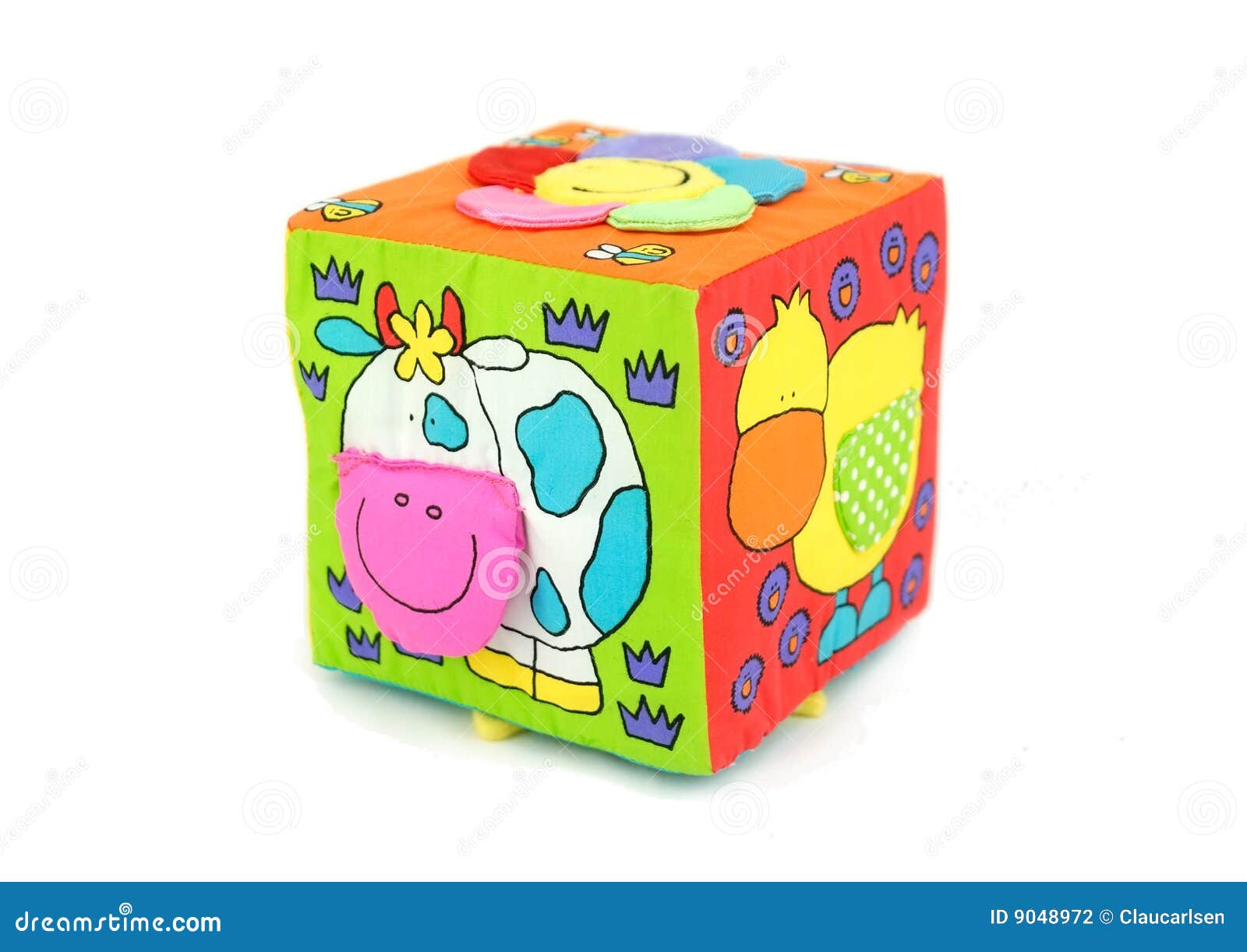 Colorful toy cube stock photo. Image of colorful, fabric - 9048972