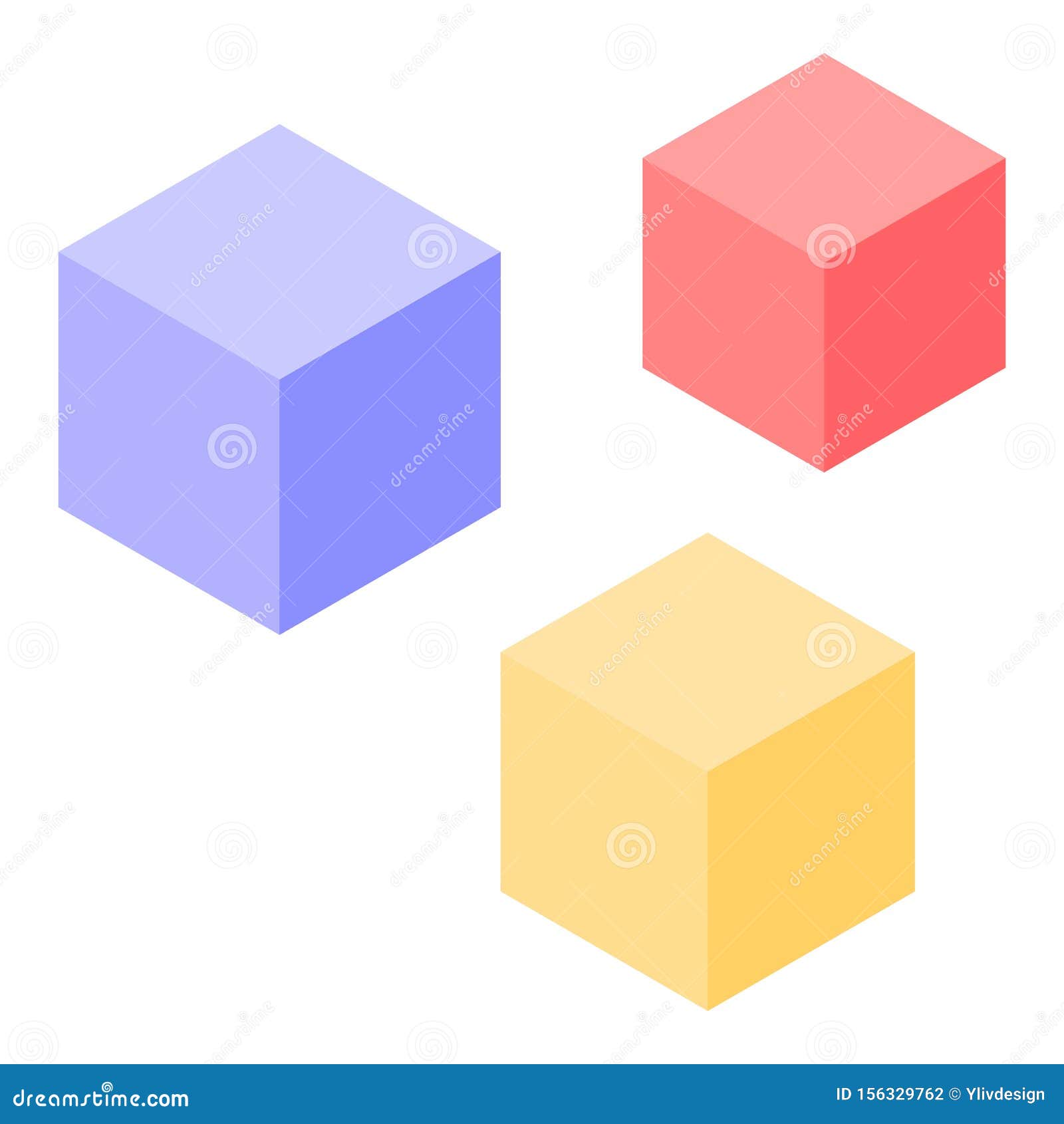 Colorful Toy Cubes Icon, Isometric Style Stock Vector - Illustration of ...