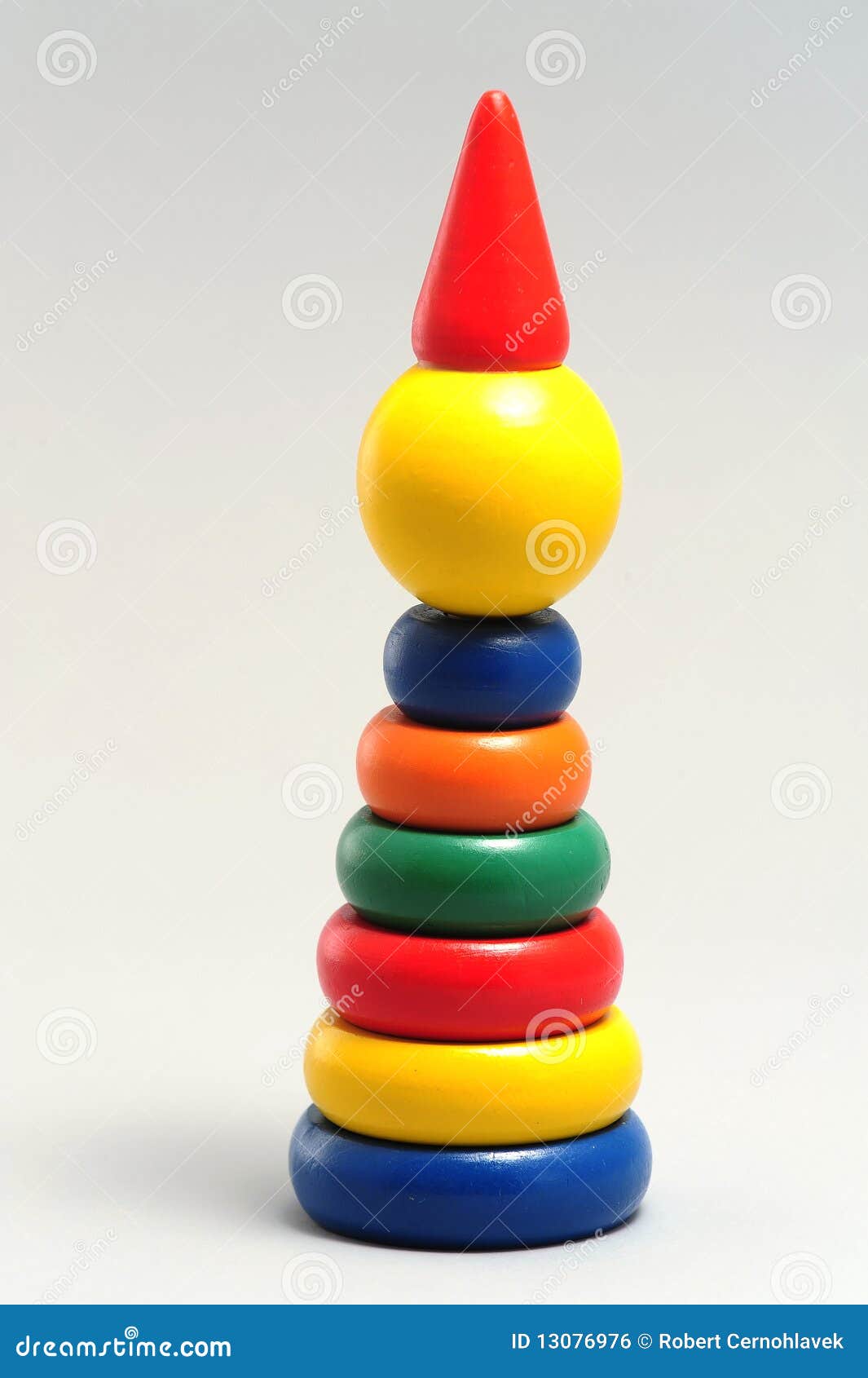 Colorful toy pyramid stock photo. Image of game, yellow - 13076976