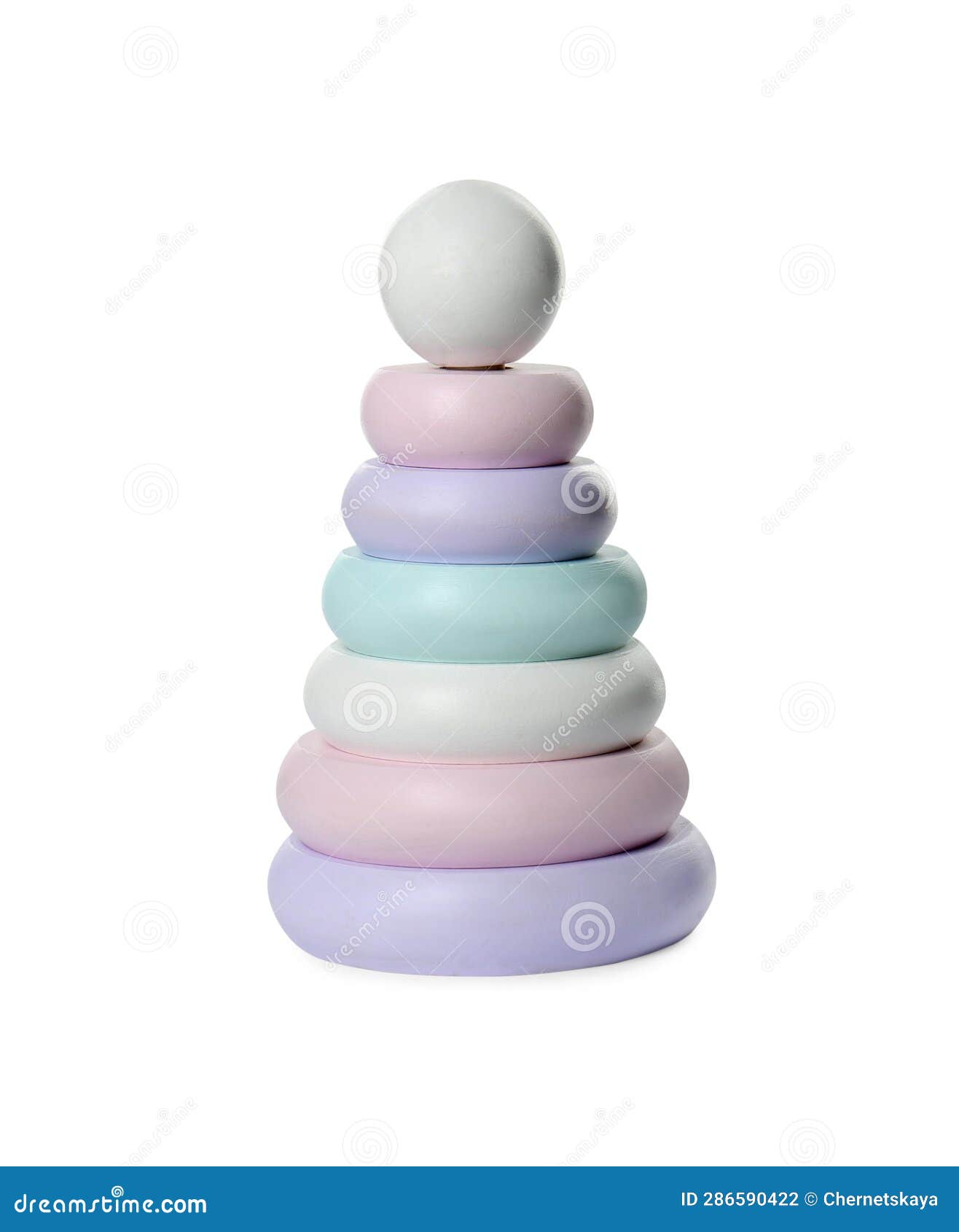 Colorful Toy Pyramid for Children Isolated on White Stock Photo - Image ...