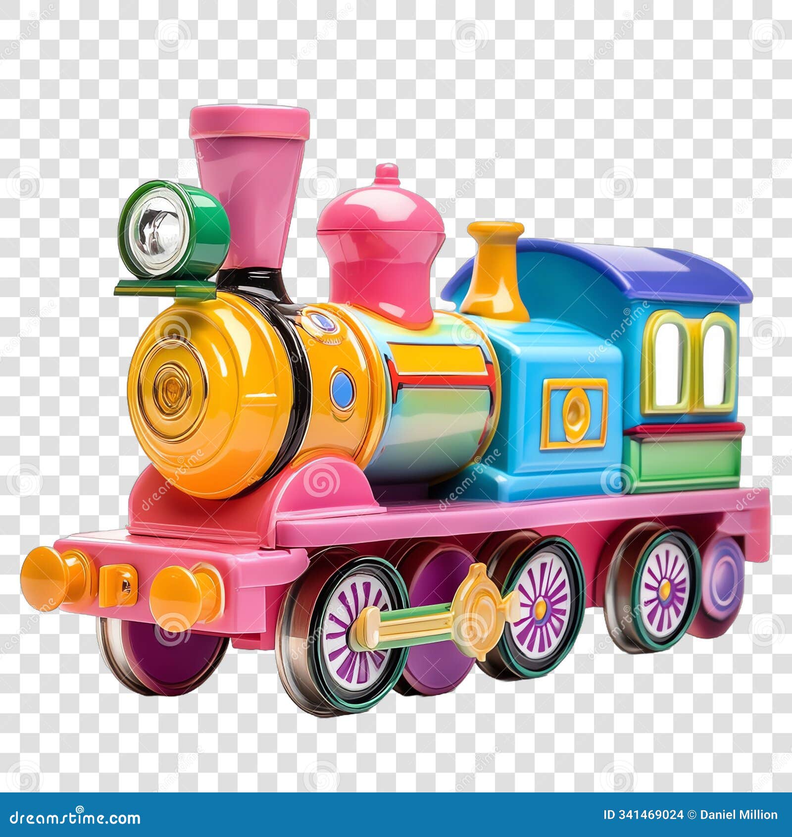 Colorful toy train stock illustration. Illustration of graphic - 341469024
