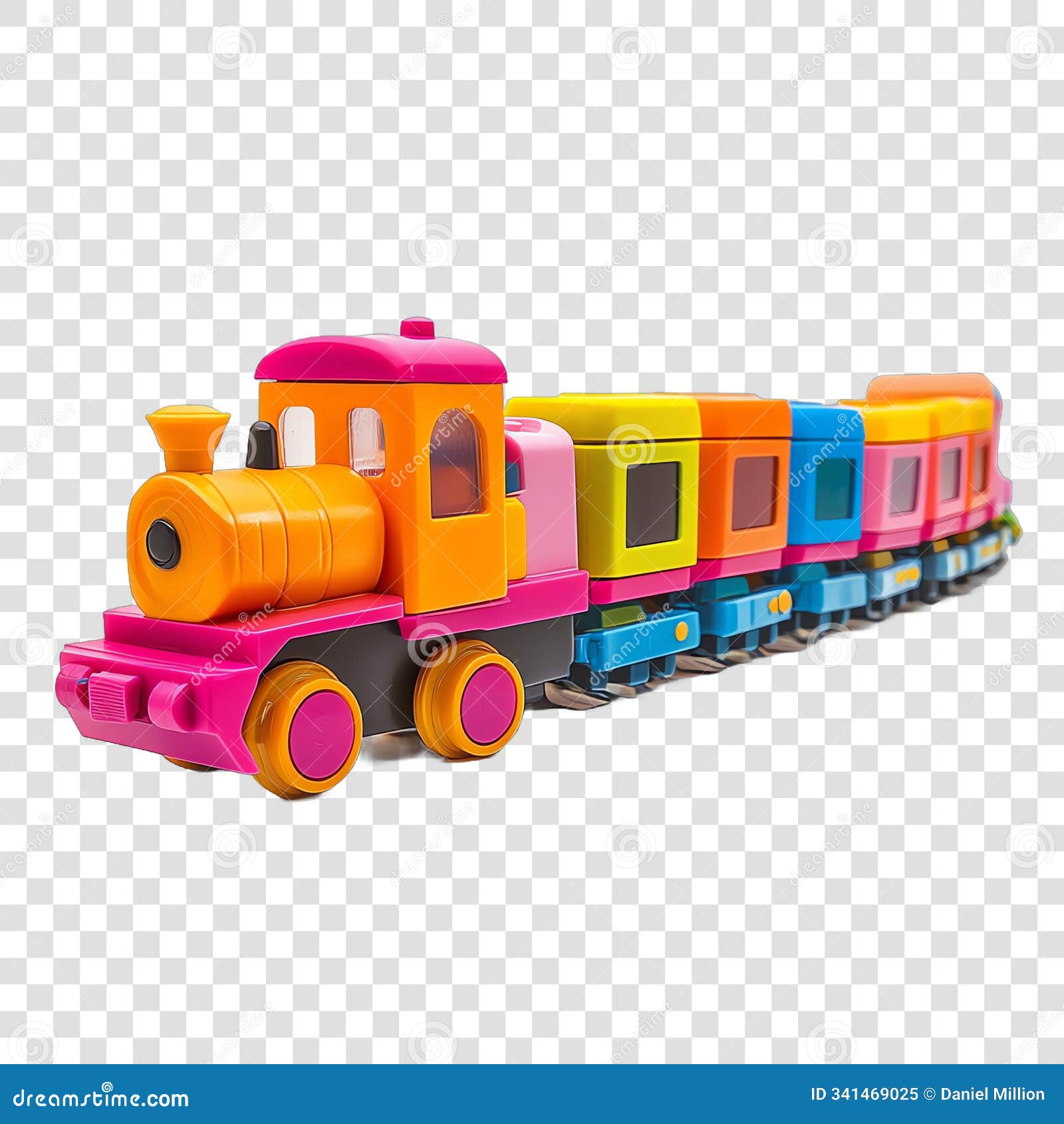 Colorful toy train stock image. Illustration of children - 341469025