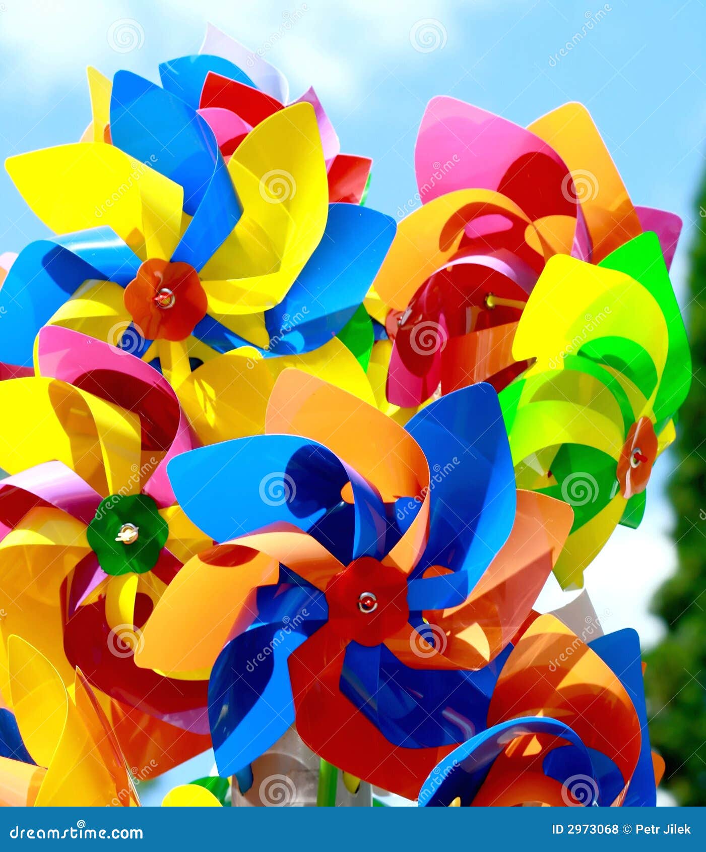 Colorful toy windmills stock photo. Image of spinner, europe - 2973068