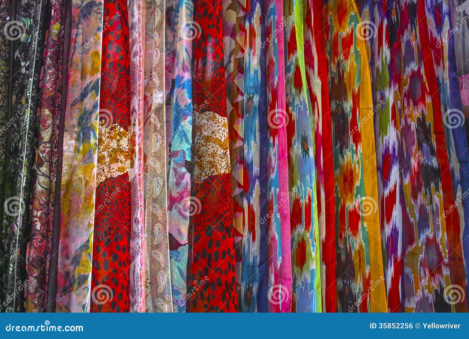 Colorful traditional silk stock photo. Image of traditonal - 35852256