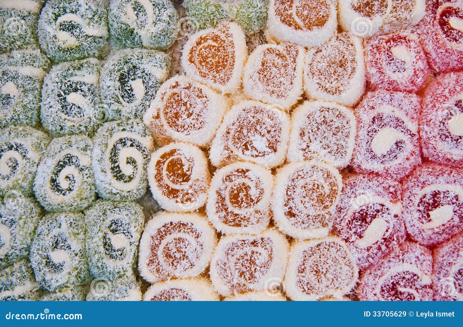 Colorful Traditional Turkish Delights Stock Image - Image of delicacy ...