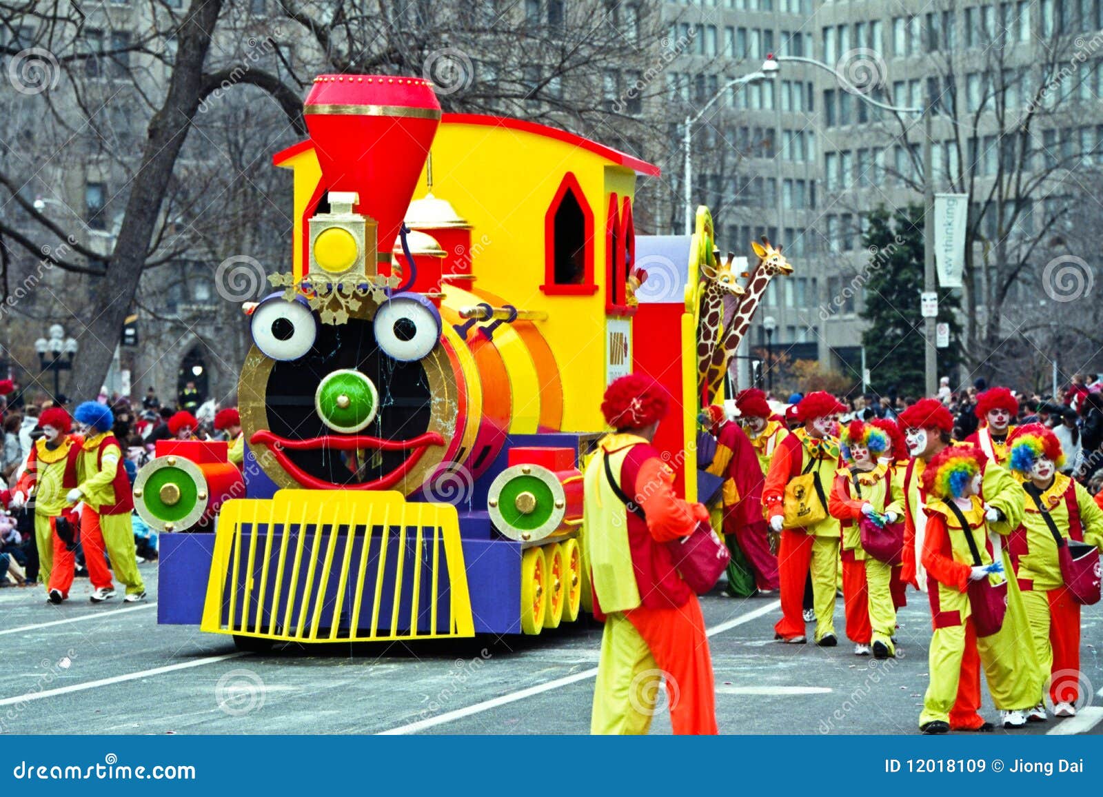 Colorful Train at Santa Claus Parade Editorial Stock Image - Image of ...