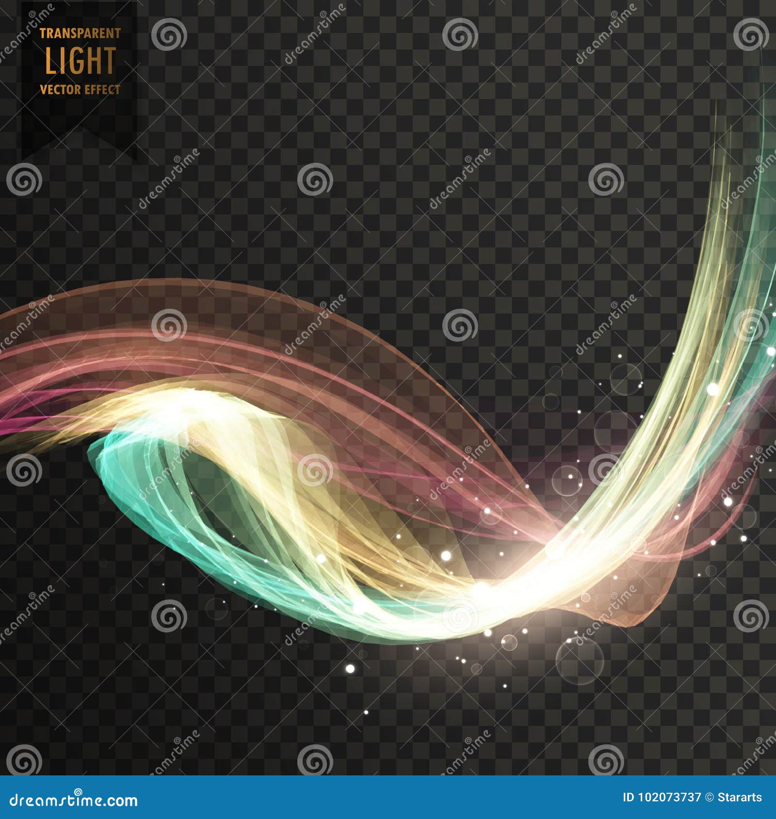 Colorful Transparent Light Effect Background Stock Vector ...