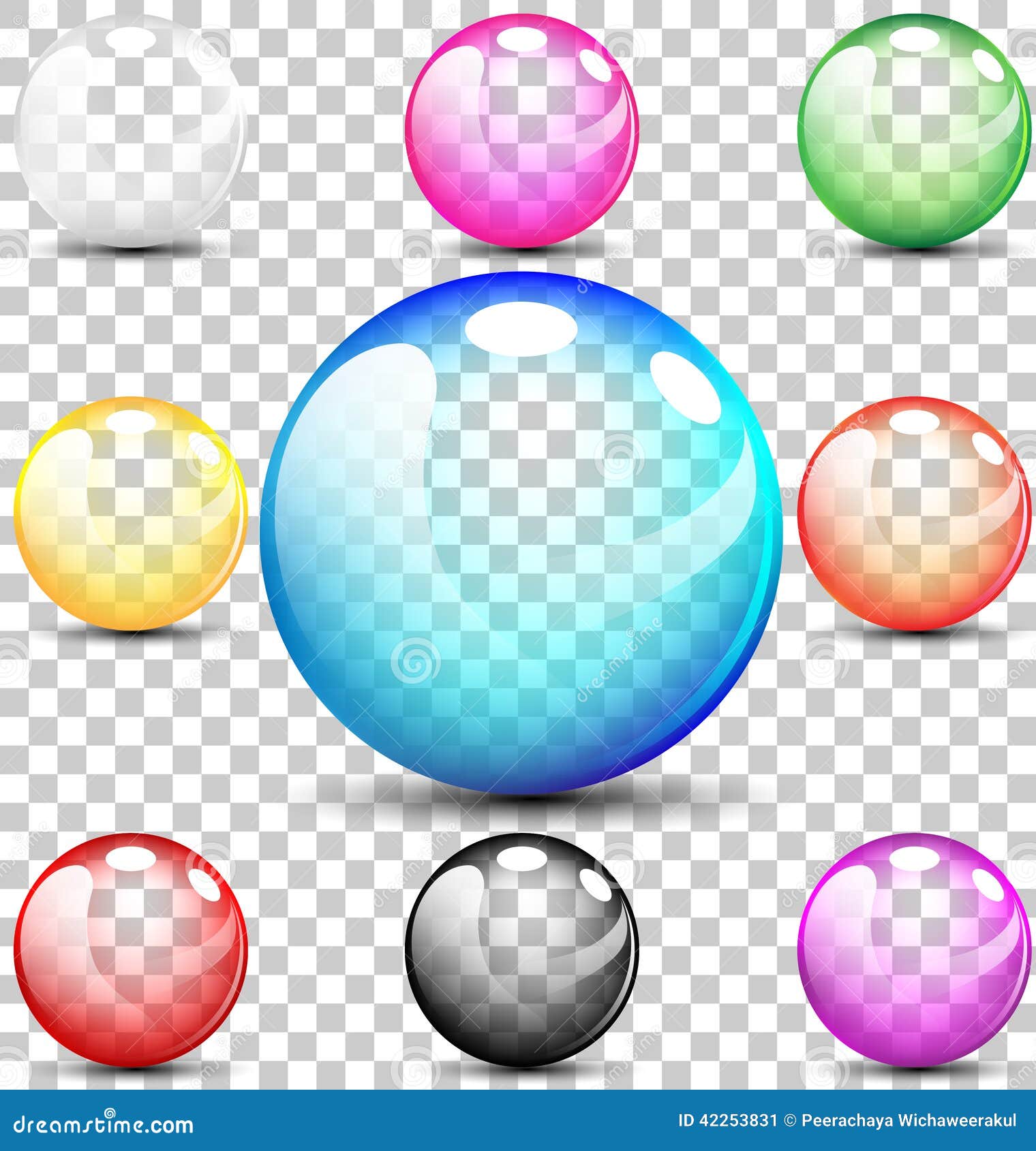 Colorful Translucent Bubbles Stock Vector - Illustration of beautiful ...