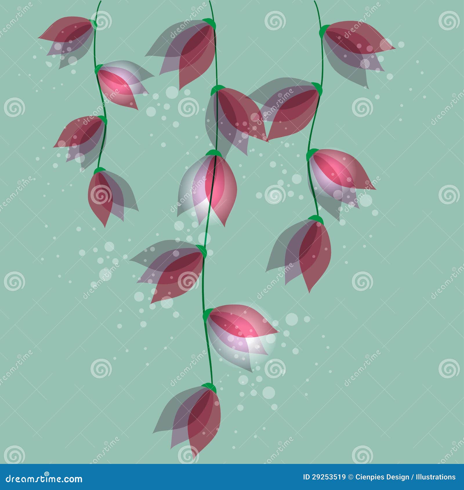 Colorful Transparency Flowers Stock Vector - Illustration of fresh ...