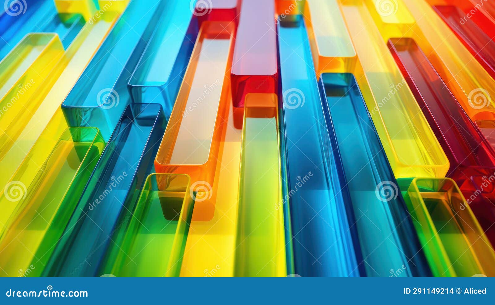 Colorful Transparent Bars Background Stock Illustration - Illustration ...