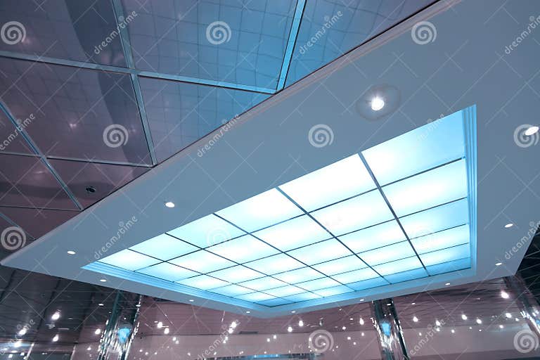 Colorful Transparent Ceiling Stock Photo - Image of diminishing, curved ...