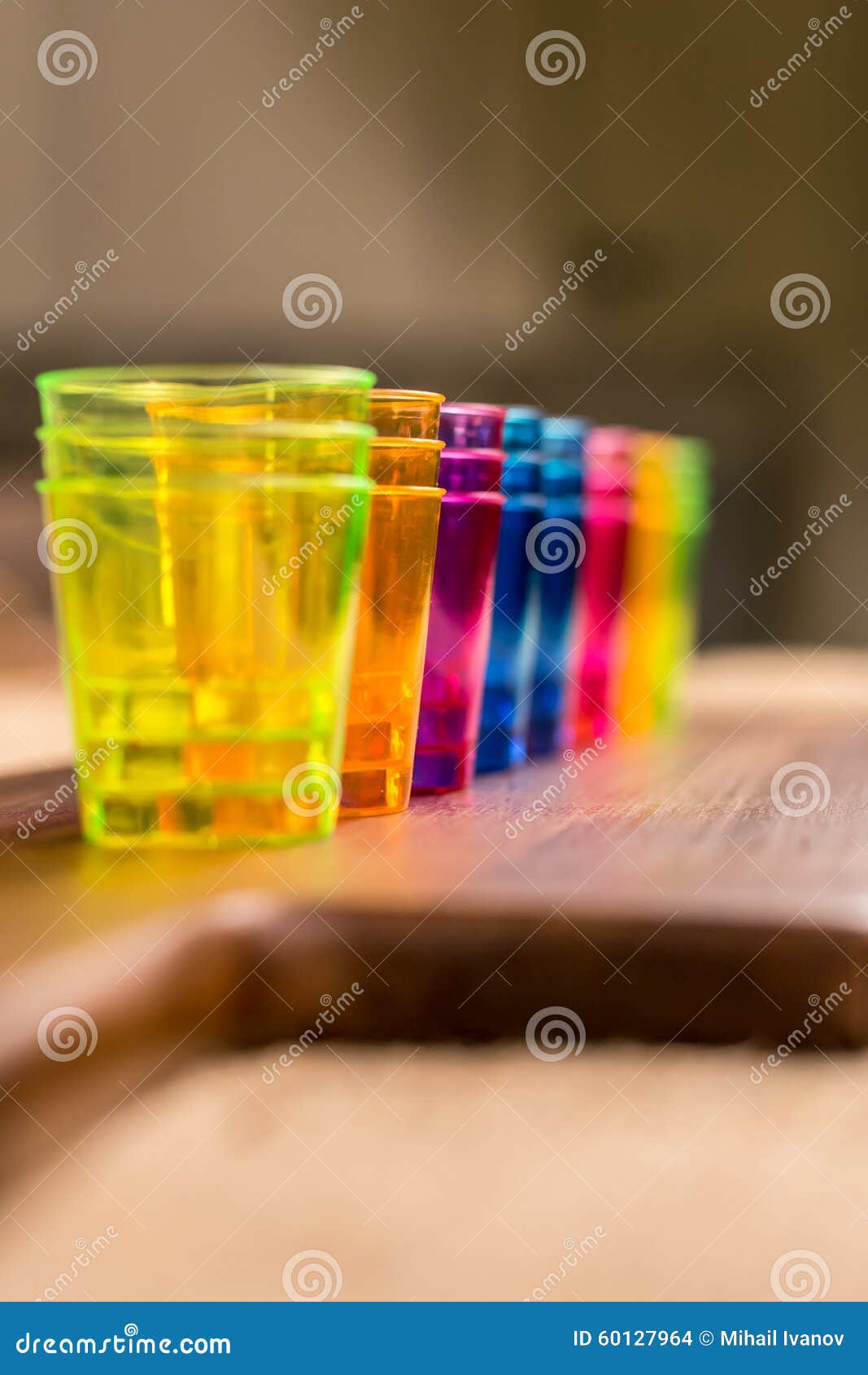 Colorful Transparent Cups for Party Drinks Stock Photo - Image of cups ...