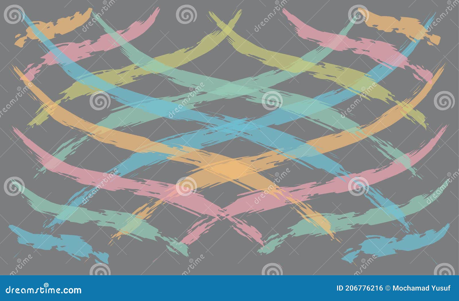 Colorful Transparent Scribble Paint Brush Abstract Background Stock ...
