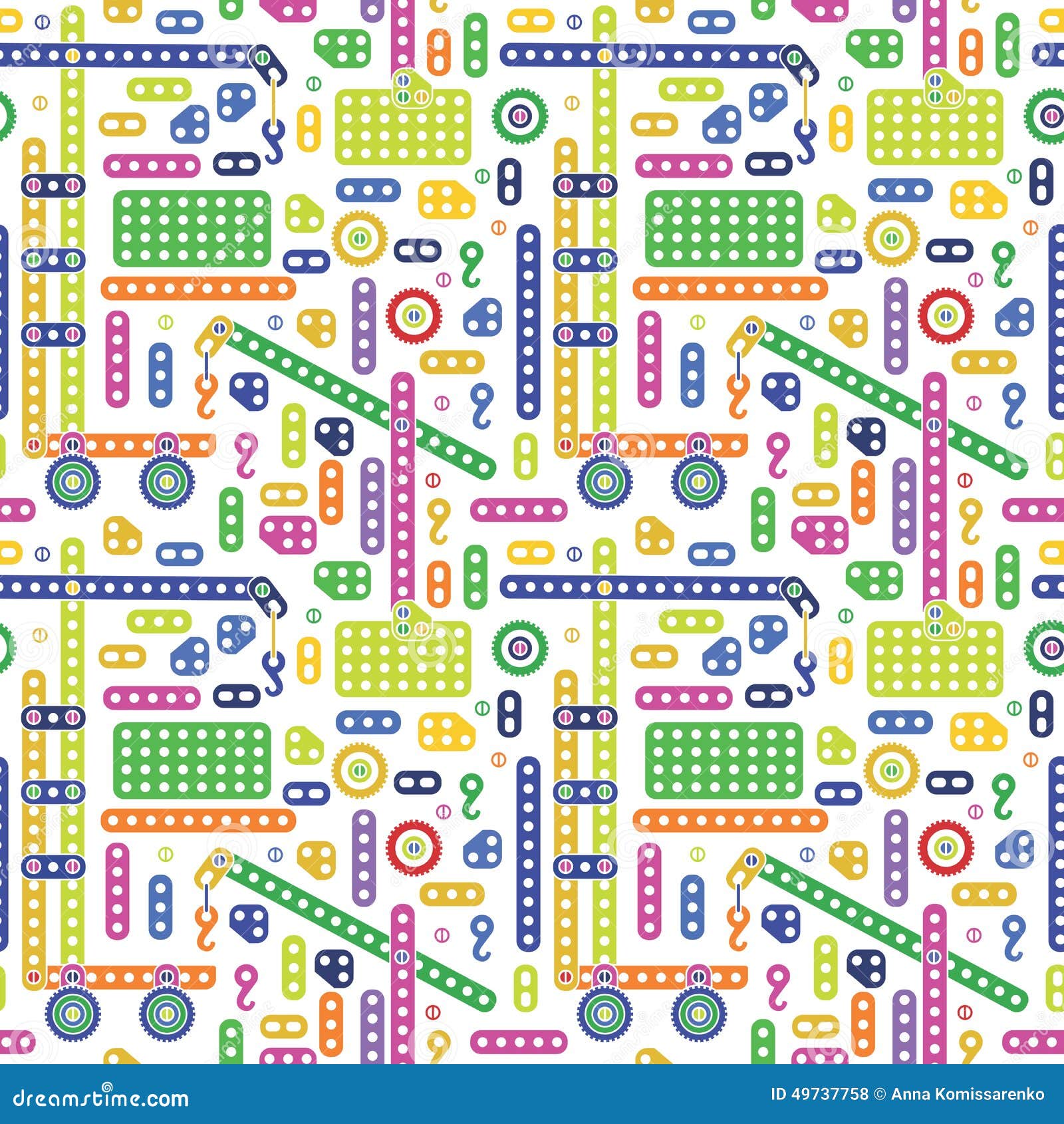 Colorful transport pattern stock vector. Illustration of textile - 49737758
