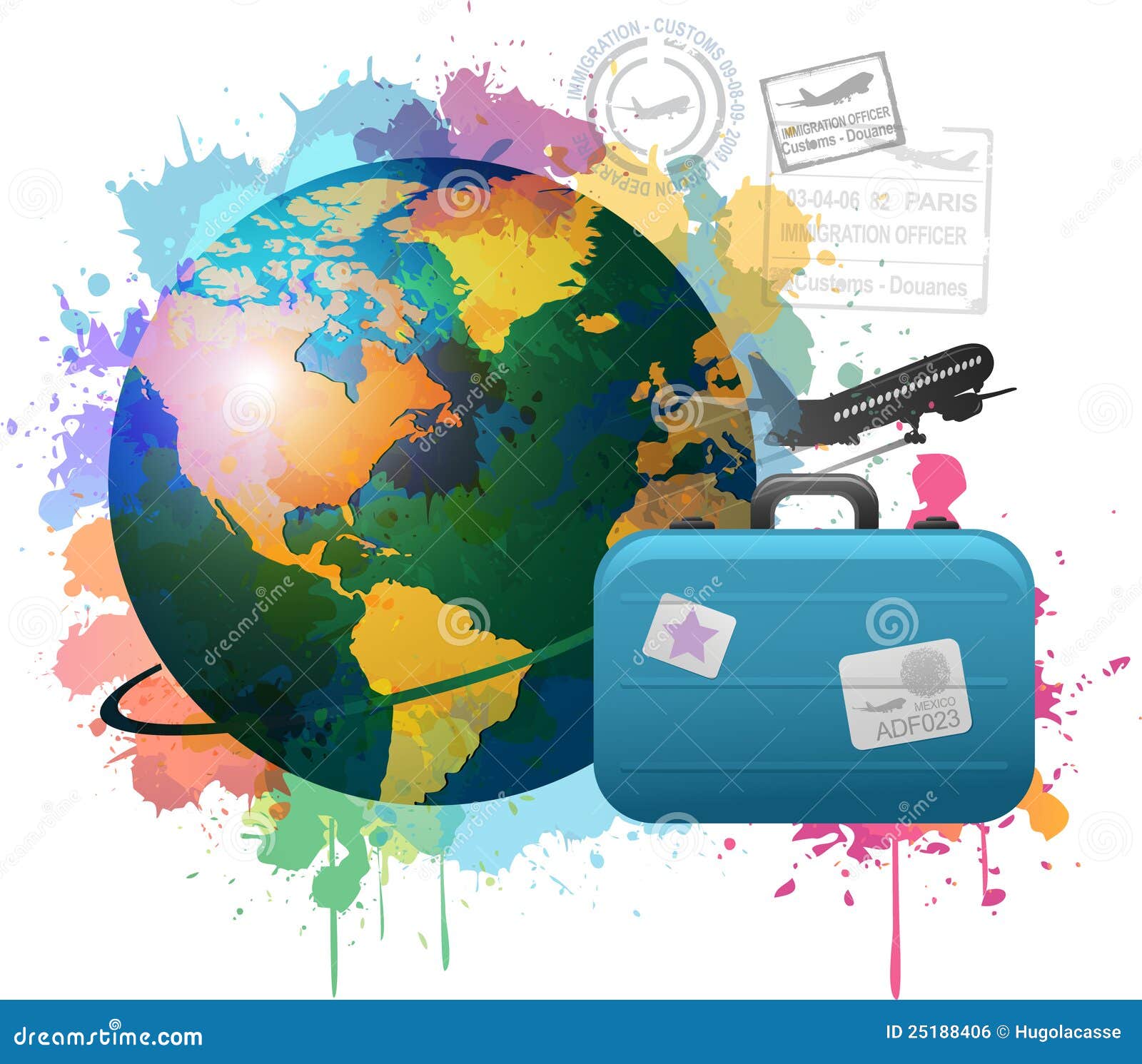 Colorful Travel Infographics. Cartoon Vector | CartoonDealer.com #63995841