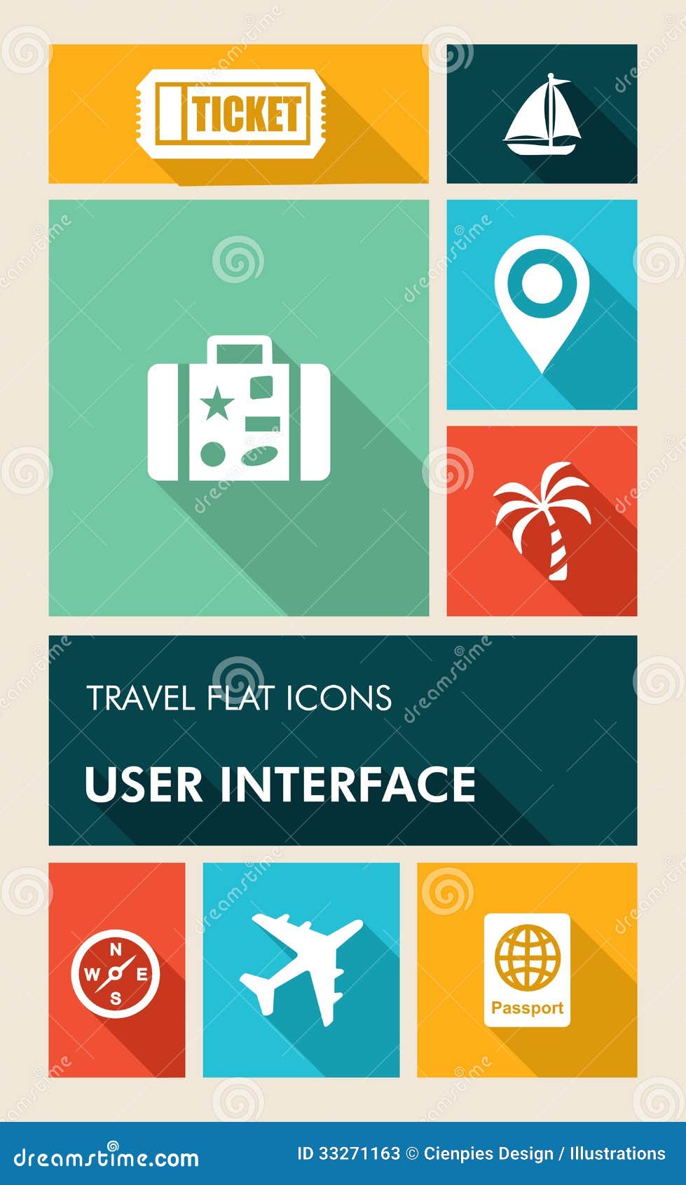 Colorful Travel UI Apps User Interface Flat Icons. Stock Vector ... Colorful Travel UI Apps User Interface Flat Icons. Stock Vector ...