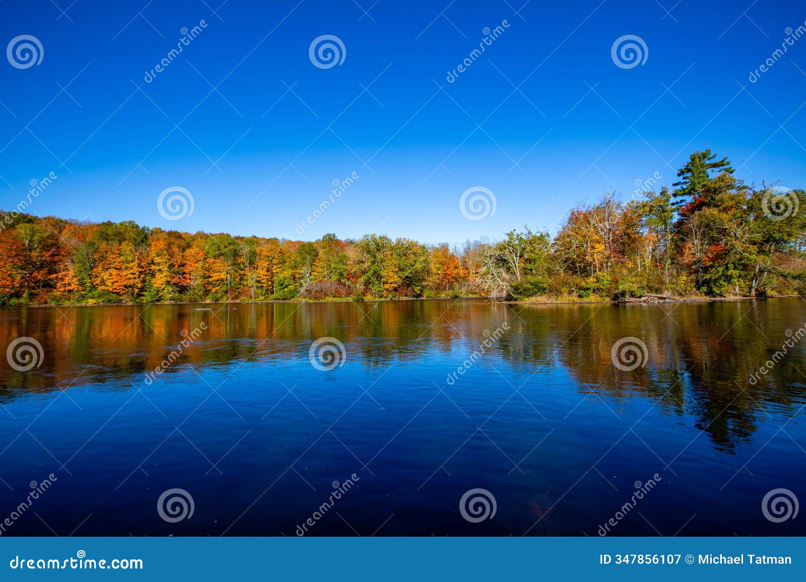 Colorful Trees on the Wisconsin River in Early October Stock Image ...