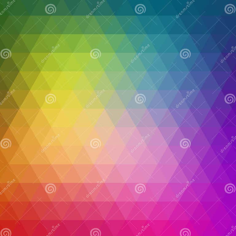 Colorful Triangle Abstract Background Stock Vector - Illustration of ...