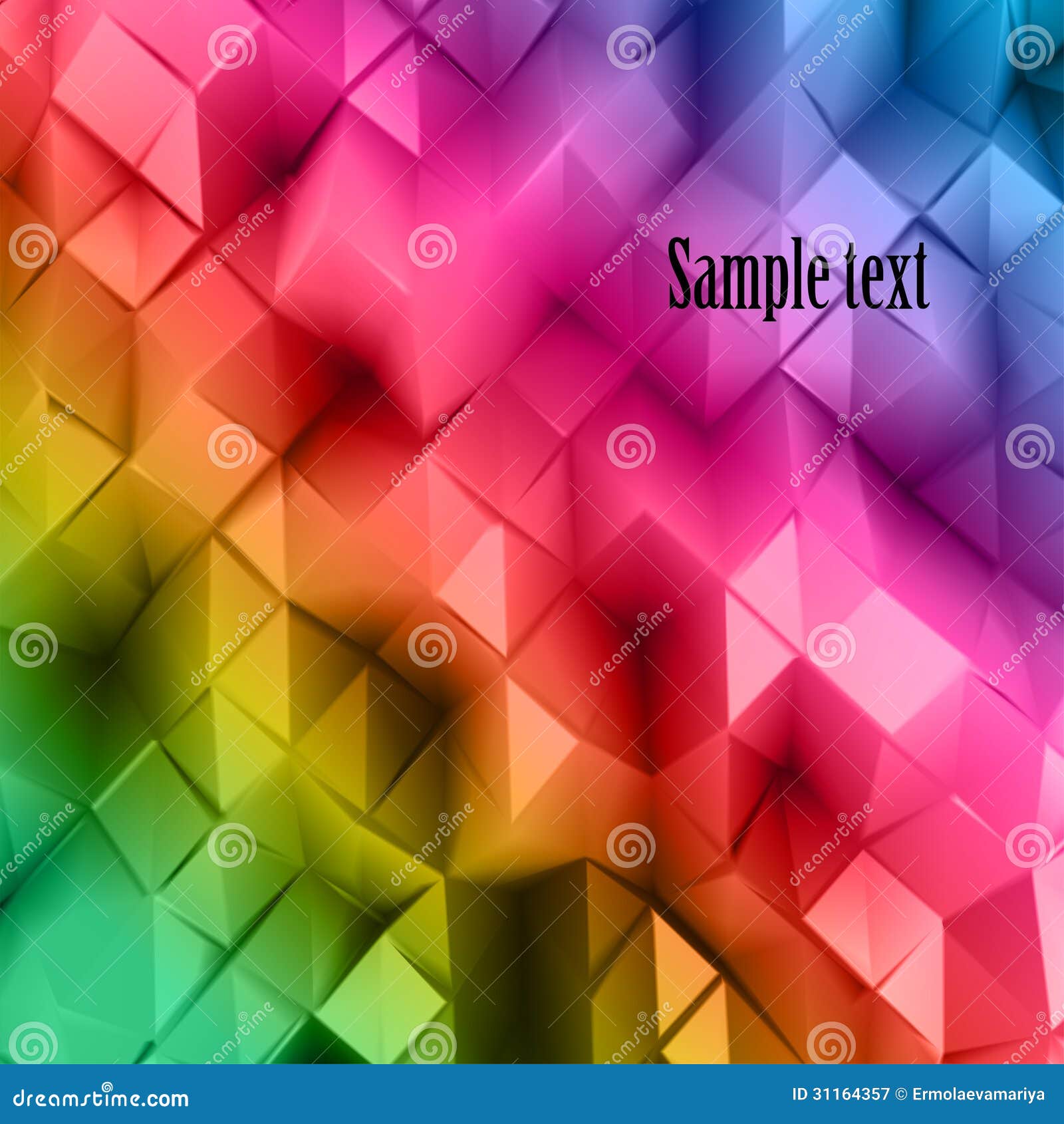 Colorful Triangle Abstract. Vector Background Stock Vector ...
