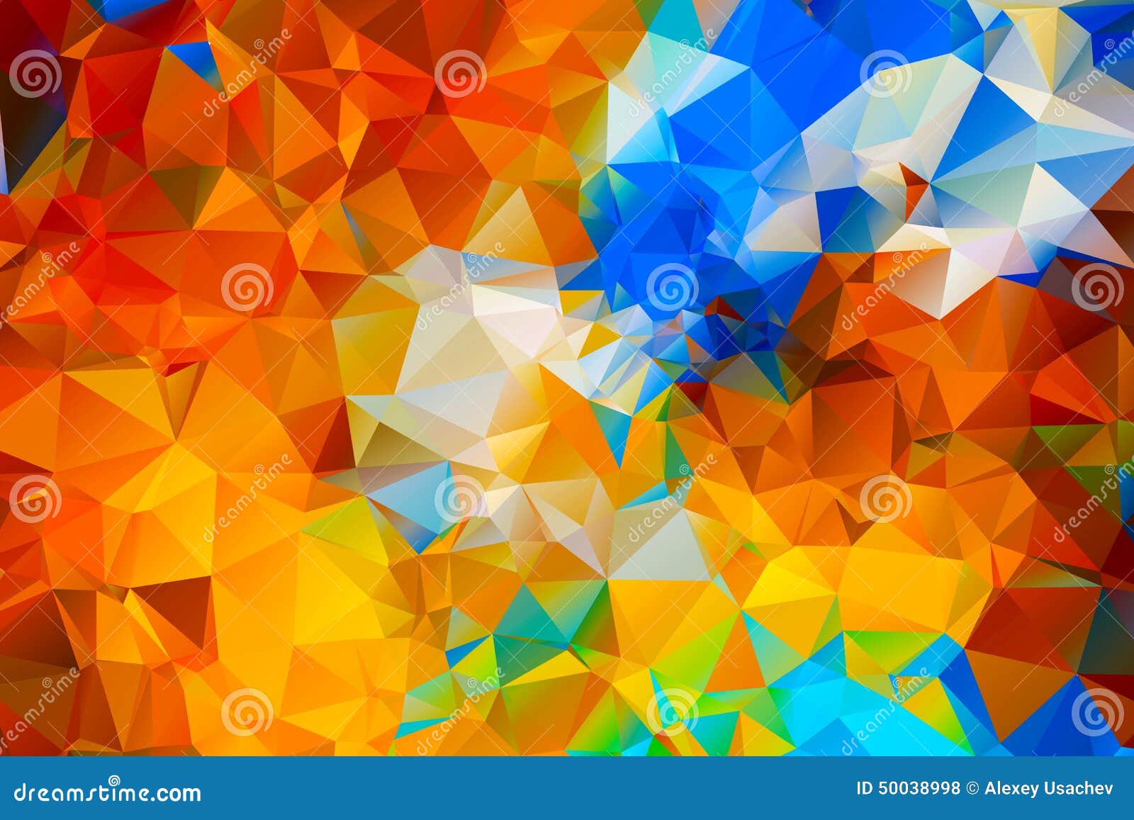 Colorful Triangle Background Stock Illustration - Illustration of shape ...