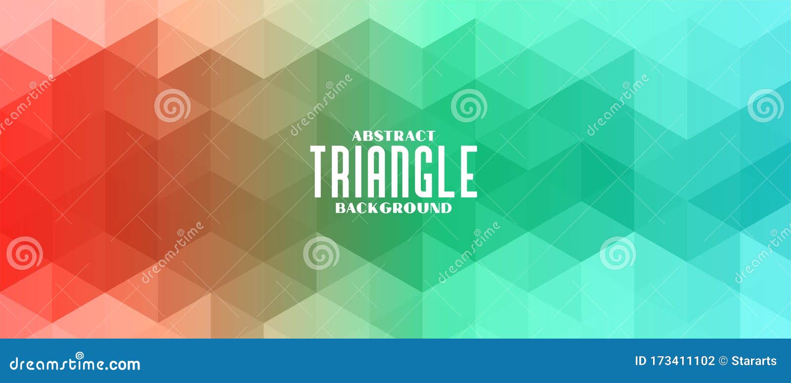 Colorful Triangle Banner Pattern Abstract Background Design Stock ...