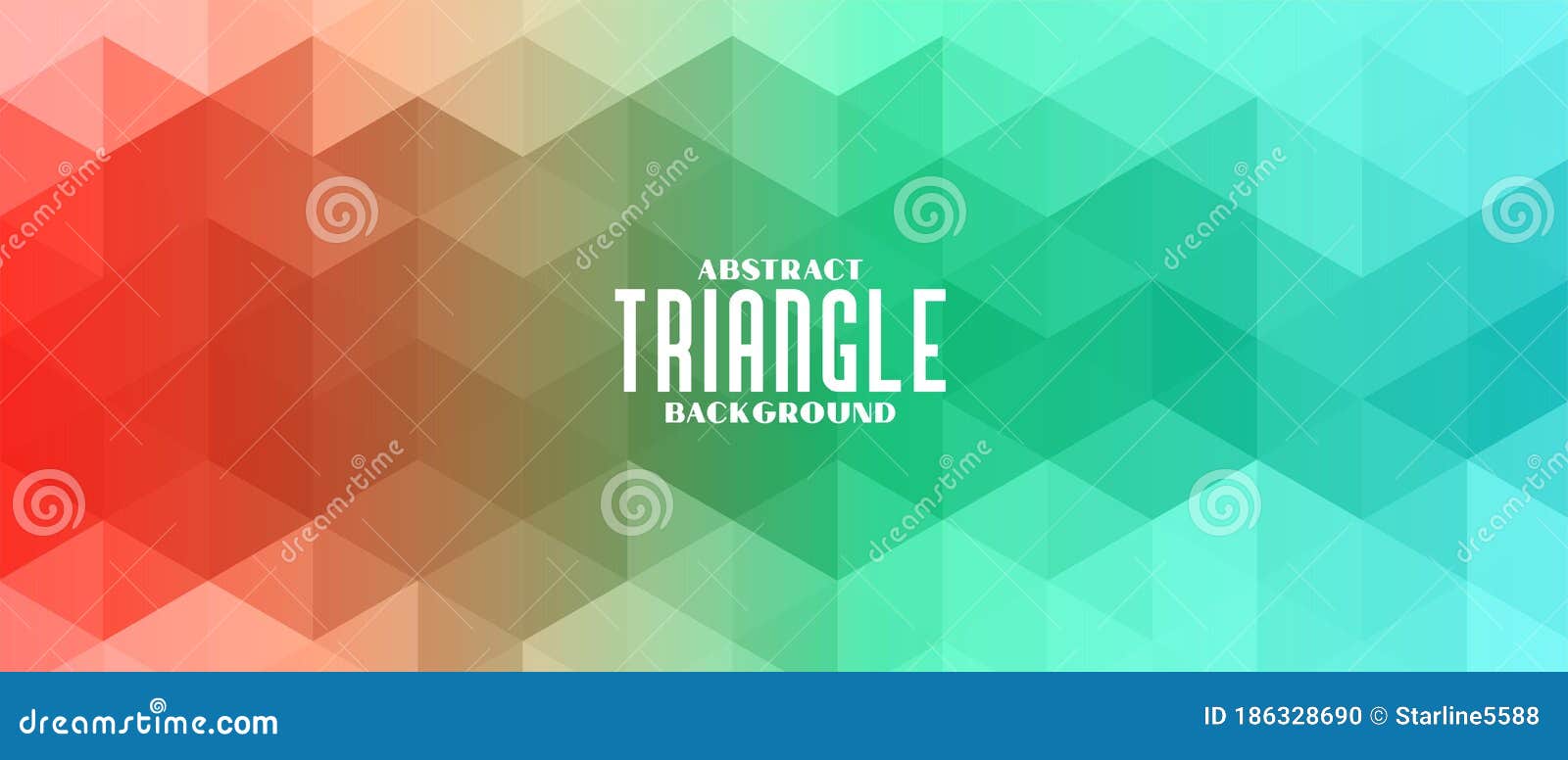 Colorful Triangle Banner Pattern Abstract Background Design Stock ...