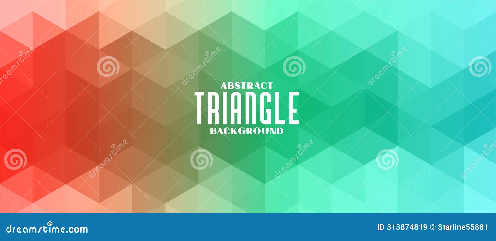 Colorful Triangle Banner Pattern Abstract Background Design Stock ...