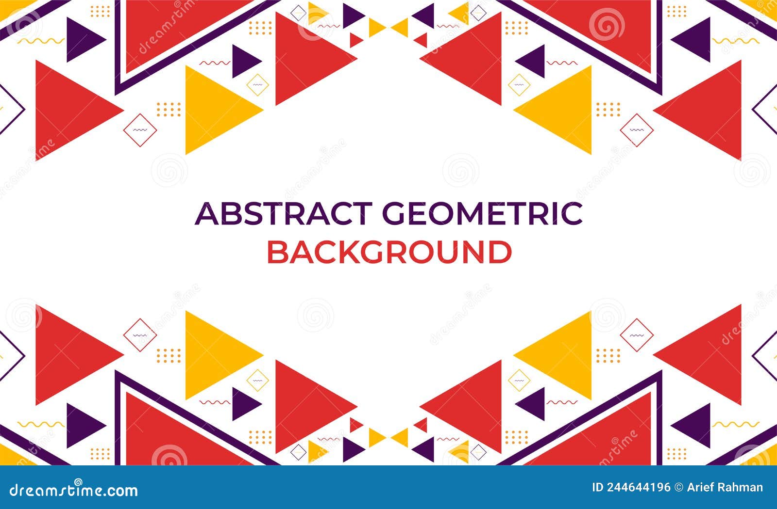 Colorful Triangle Geometric Shape Background Stock Vector ...