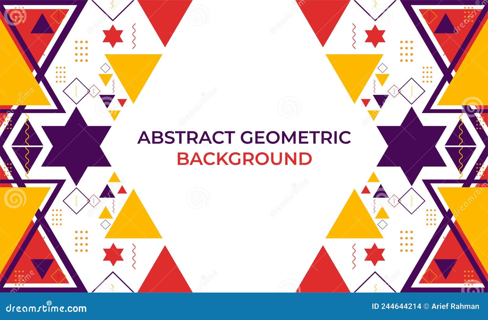 Colorful Triangle Geometric Shape Background Stock Vector ...